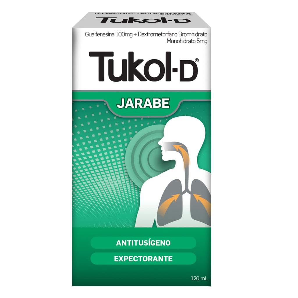 Tukol D Jarabe Para La Tos Guaifenesina Dextrometorfano X 120Ml— Farmacorp