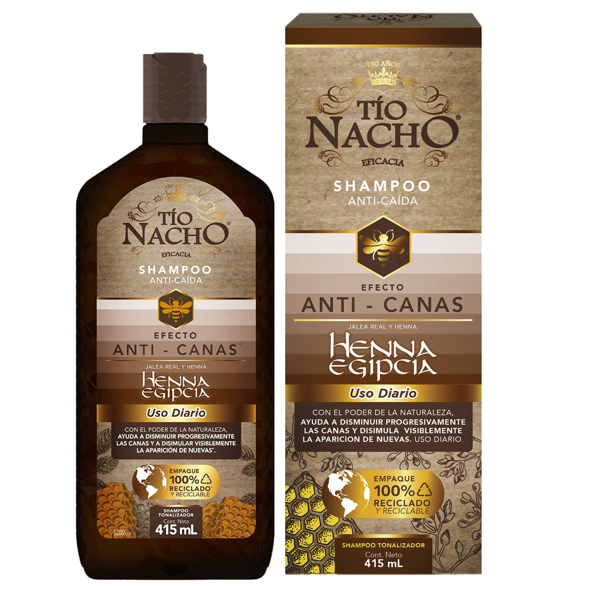 Tio Nacho Shampoo Anti Caida Henna Egipcia X 415Ml— Farmacorp