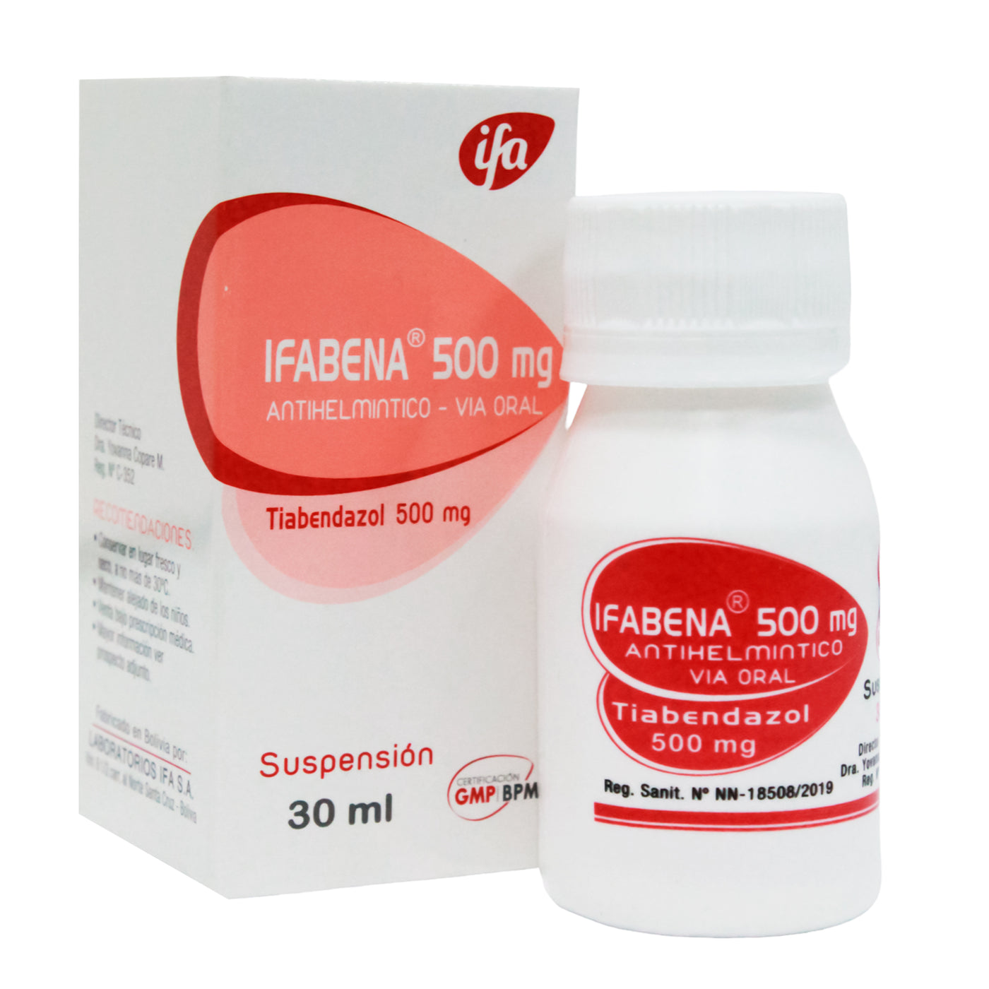 Ifabena 500Mg 5Ml Susp X 30Ml Tiabendazol— Farmacorp