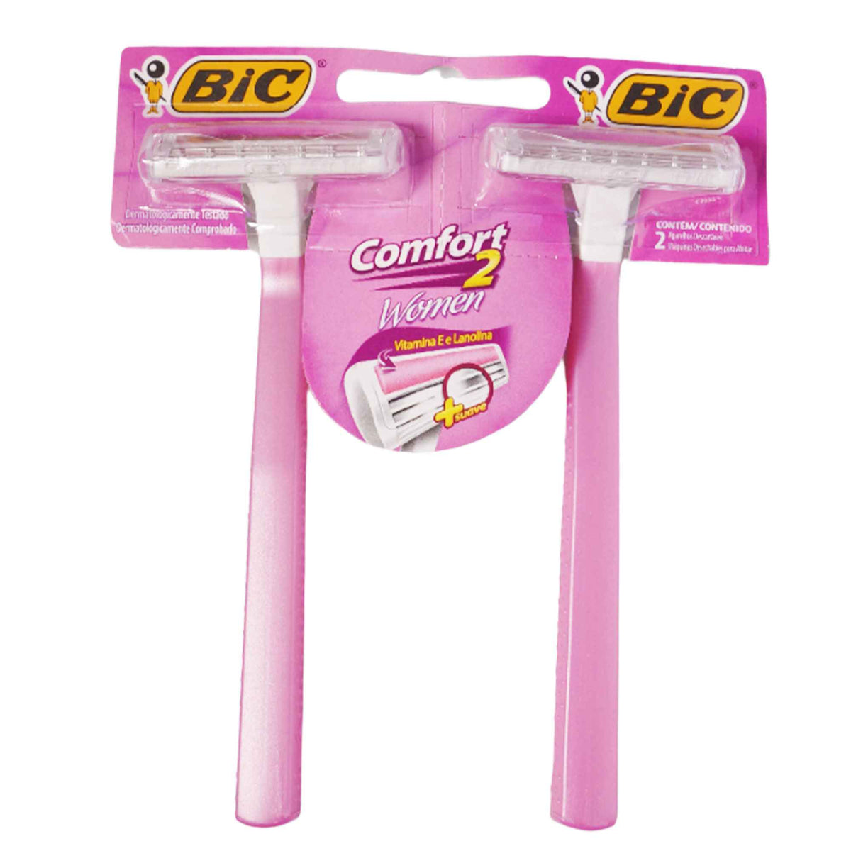 Afeitadora Bic Comfort 2 Mujer Rosa - Pack 2 Unidades— Farmacorp