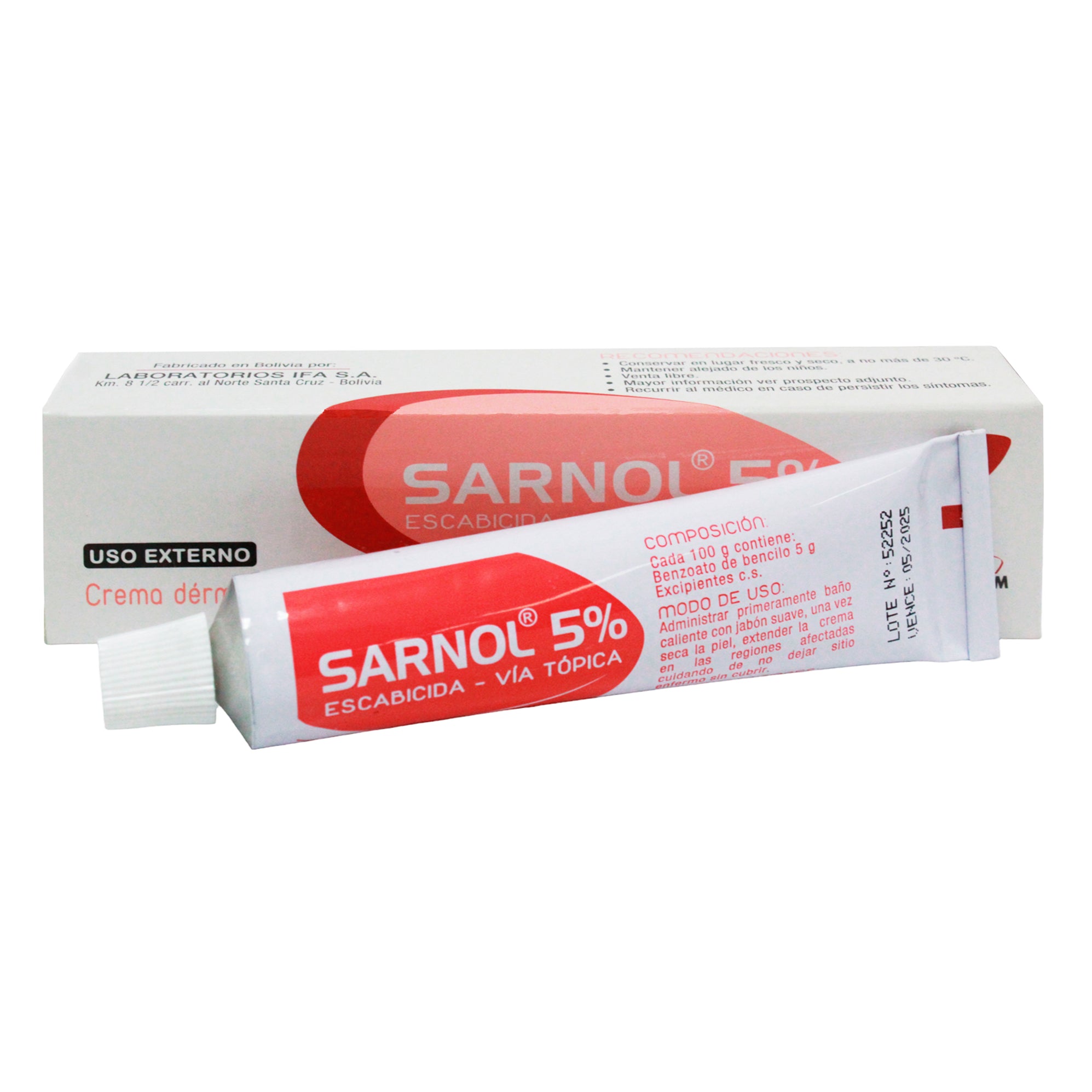 Sarnol Benzoato De Bencilo 0.05 Pomada X 30G— Farmacorp