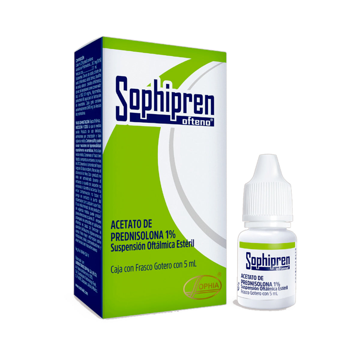 Sophipren Ofteno 1% Colirio Prednisolona X 5Ml.— Farmacorp