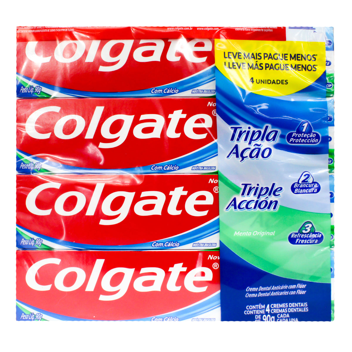 Colgate Pack Triple Accion Crema Dental 90G X 4 Unidades— Farmacorp