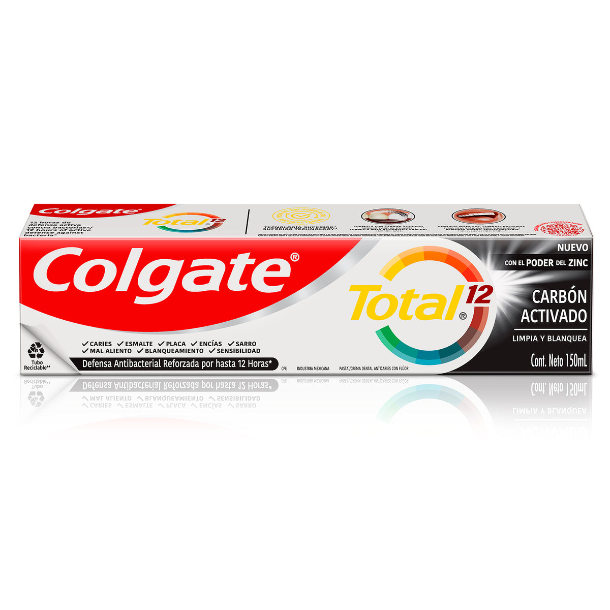Colgate Crema Dental Total 12 Carbon Activado X 150Ml— Farmacorp