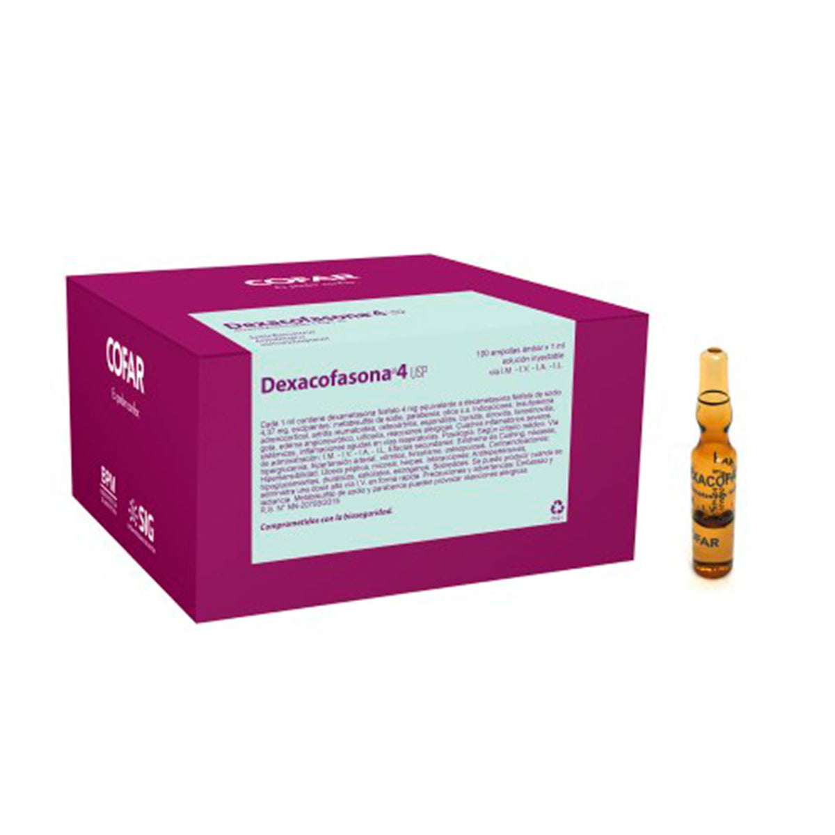 Dexametasona 4Mg Y 1Ml Generico X Ampolla— Farmacorp