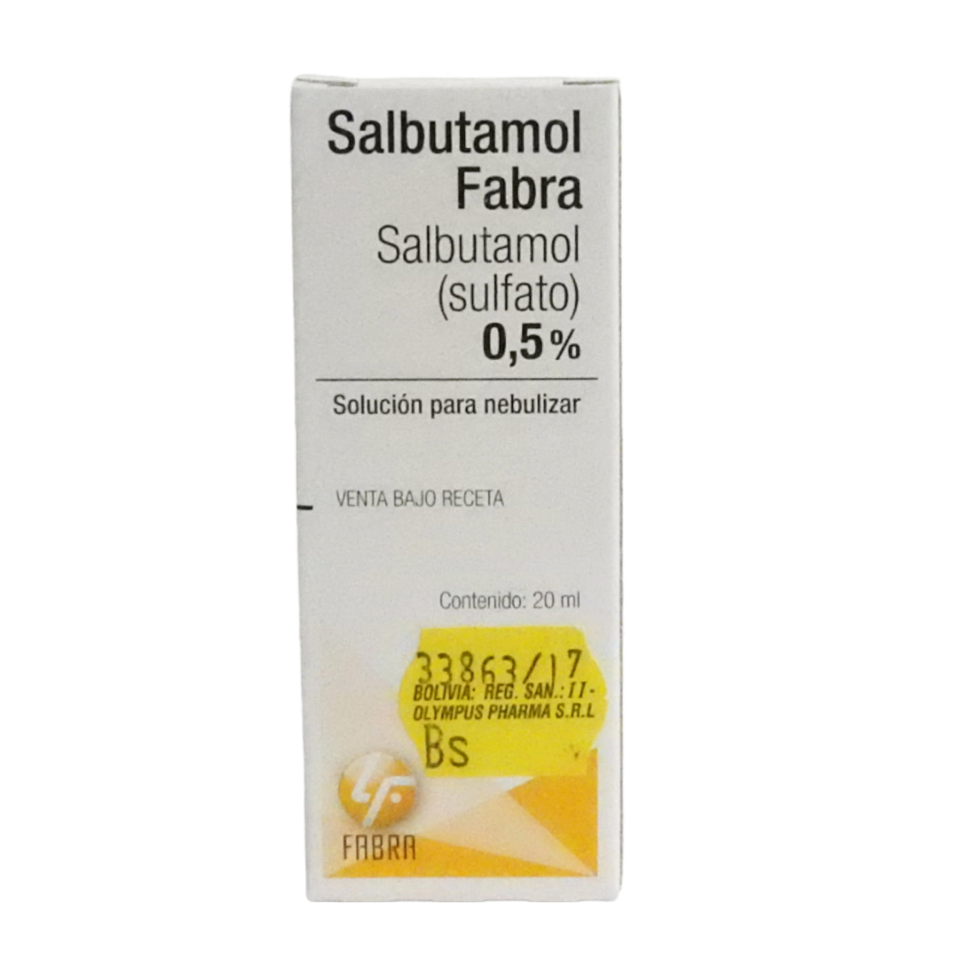 Salbutamol 5 Mg/Ml Solución Para Nebulizar X 20 Ml— Farmacorp