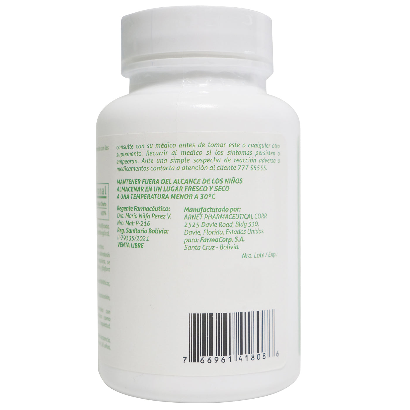 Zinc Farmacorp 50Mg X 60 Tabletas