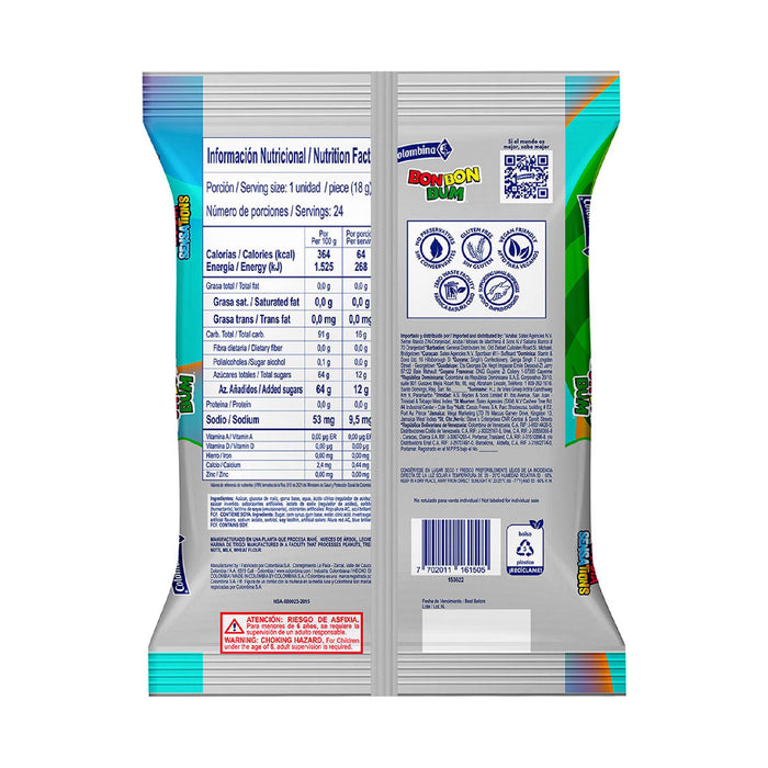 Chupete Bon Bon Bum Sabor Sandia Sensations Bolsa X 336G— Farmacorp