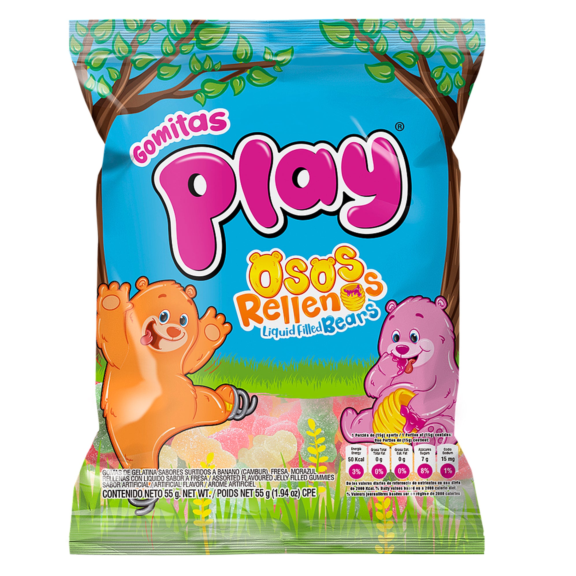 Gomitas Play Osos Rellenos - 55g— Farmacorp