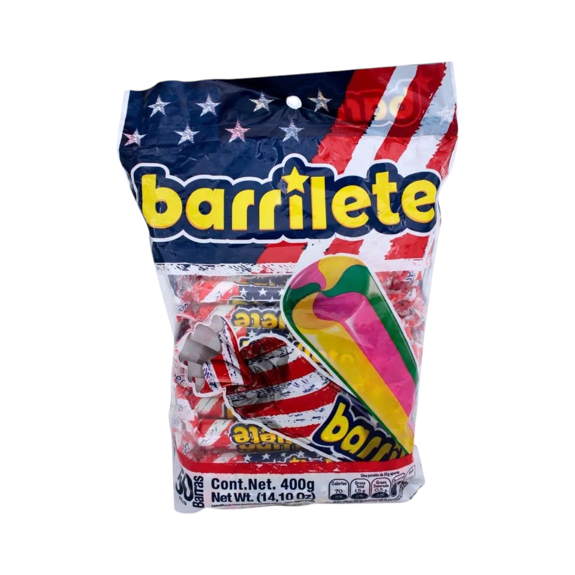 Caramelo Masticable Barrilete Tutti Frutti Bolsa X 400G— Farmacorp