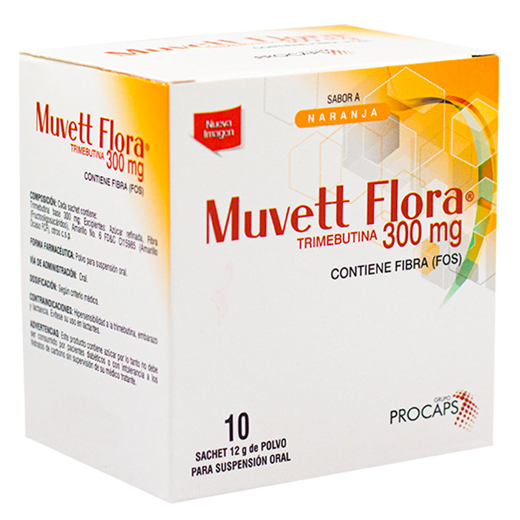 Muvett 300Mg Trimebutina Maleato X Tableta— Farmacorp