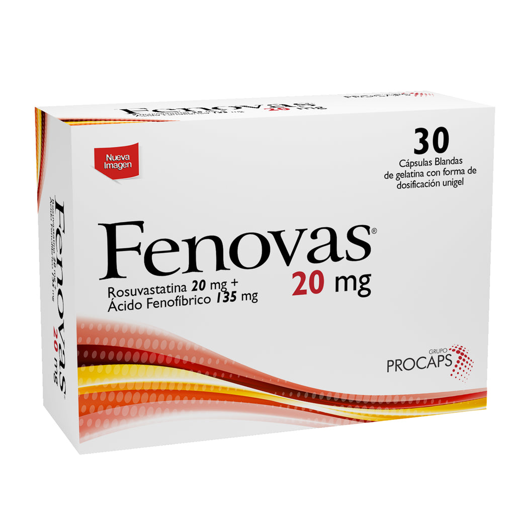 Fenovas Rosuvastatina Acido Fenofibrico X Capsula Blanda— Farmacorp