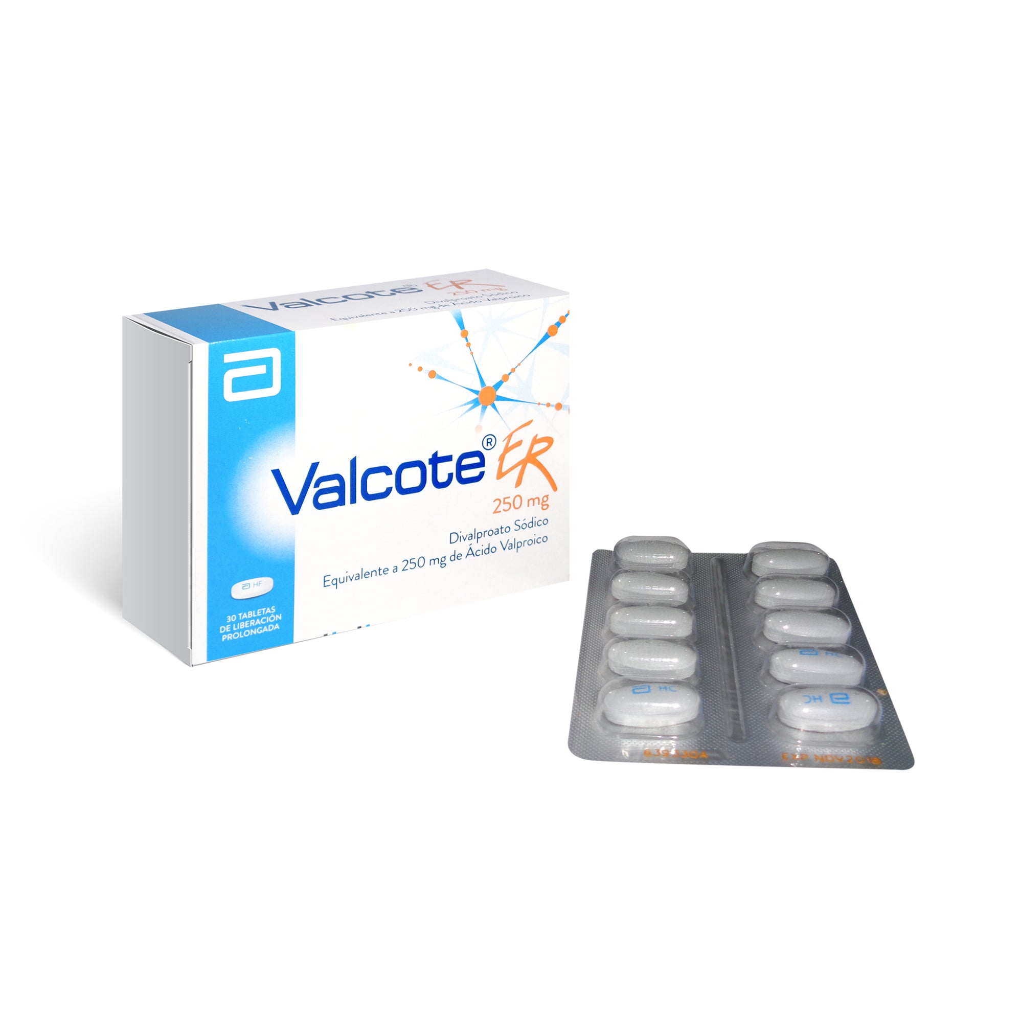 Valcote 250Mg Divalproato Sodico X Tableta— Farmacorp
