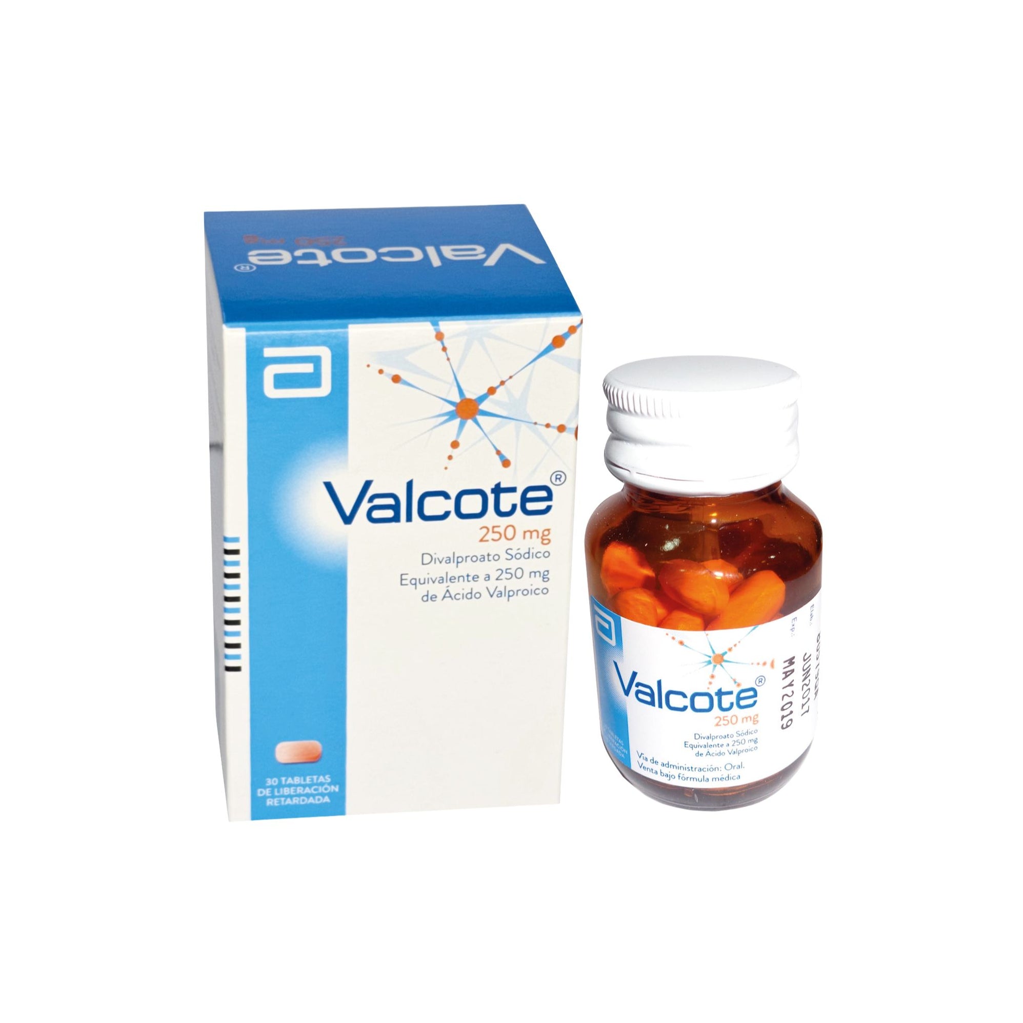 Valcote 250Mg Divalproato Sodico X Tableta— Farmacorp