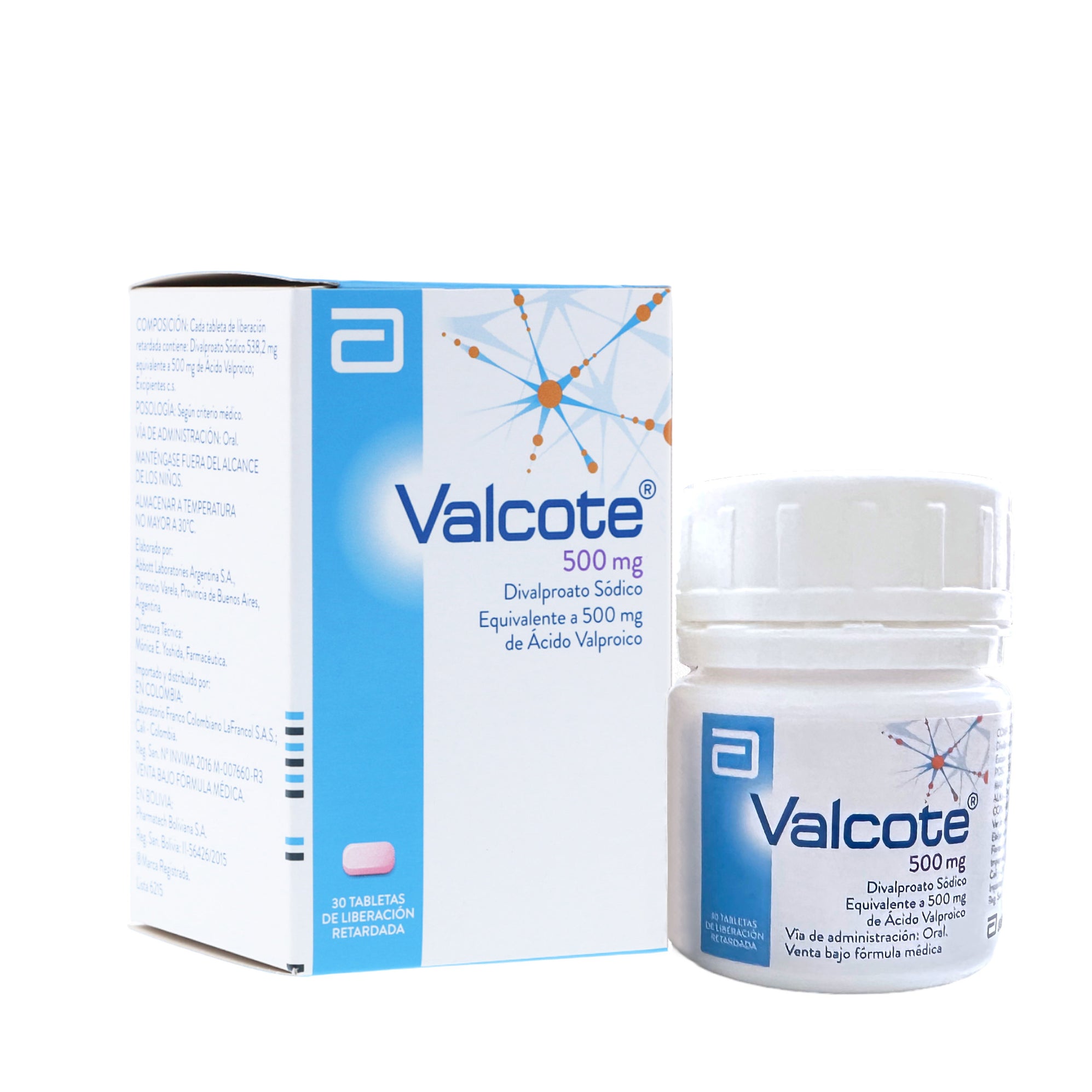Valcote 500Mg Divalproato Sodio X Tableta De Liberación Retardada ...