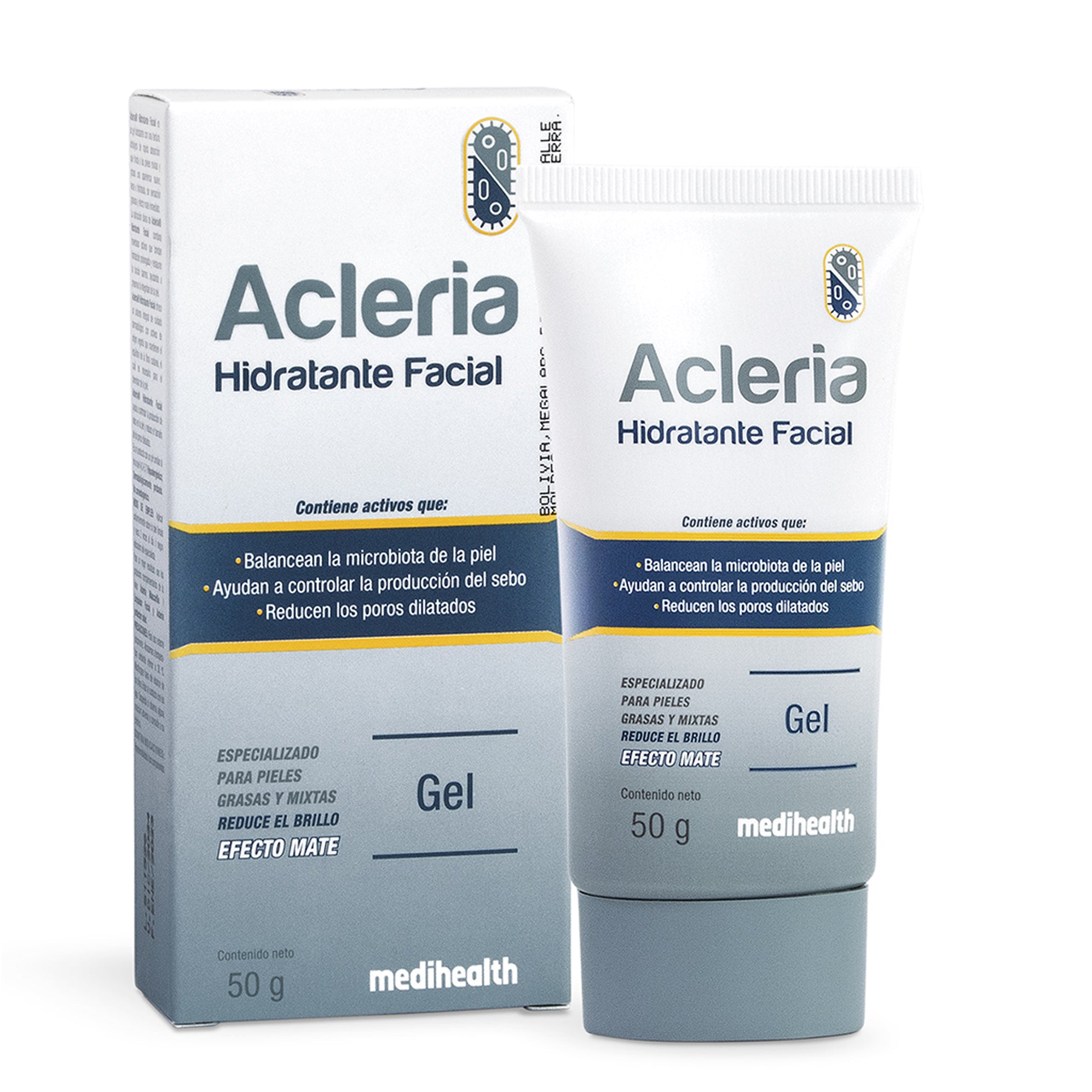 Hidratante Facial Acleria Gel Mate 50g Farmacorp