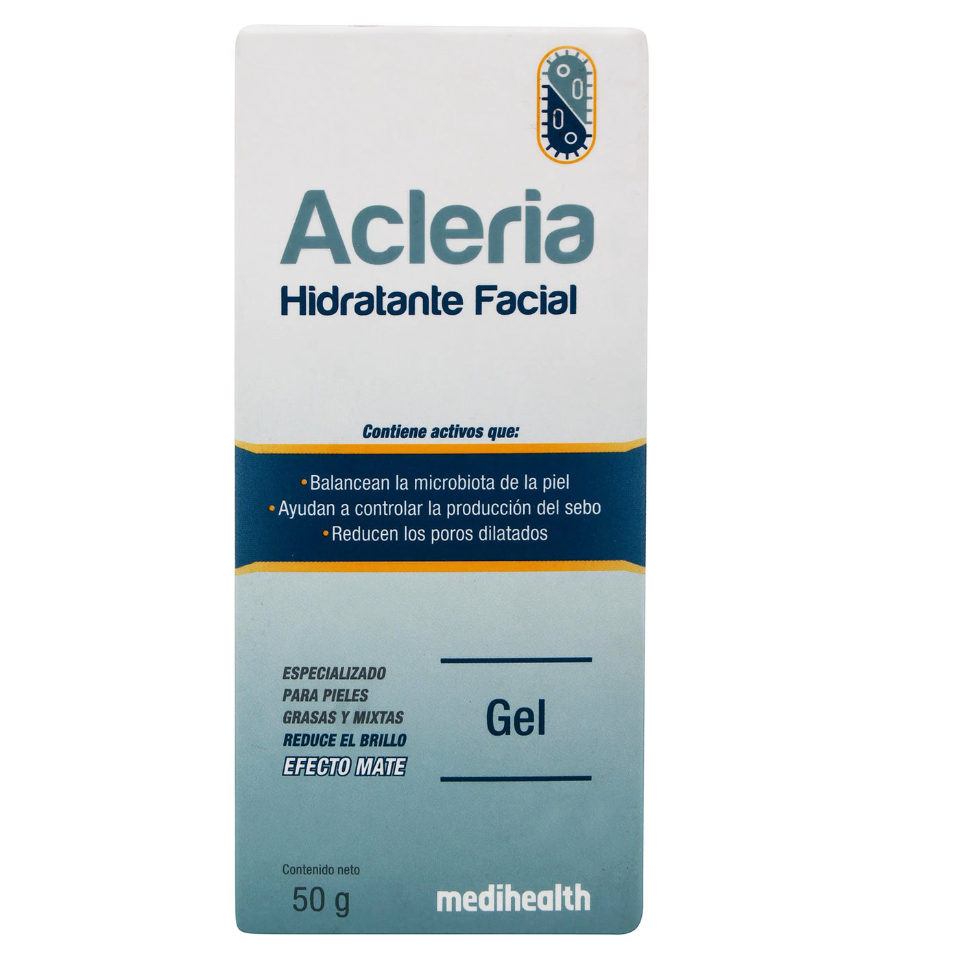 Hidratante Facial Acleria Gel Mate 50g Farmacorp