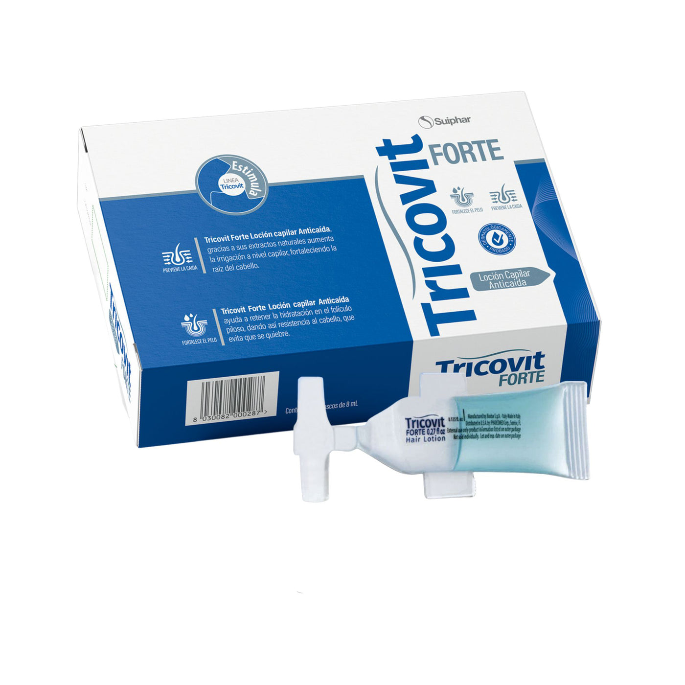 Tricovit Forte Tratamiento Capilar X Ampolla /8Ml— Farmacorp