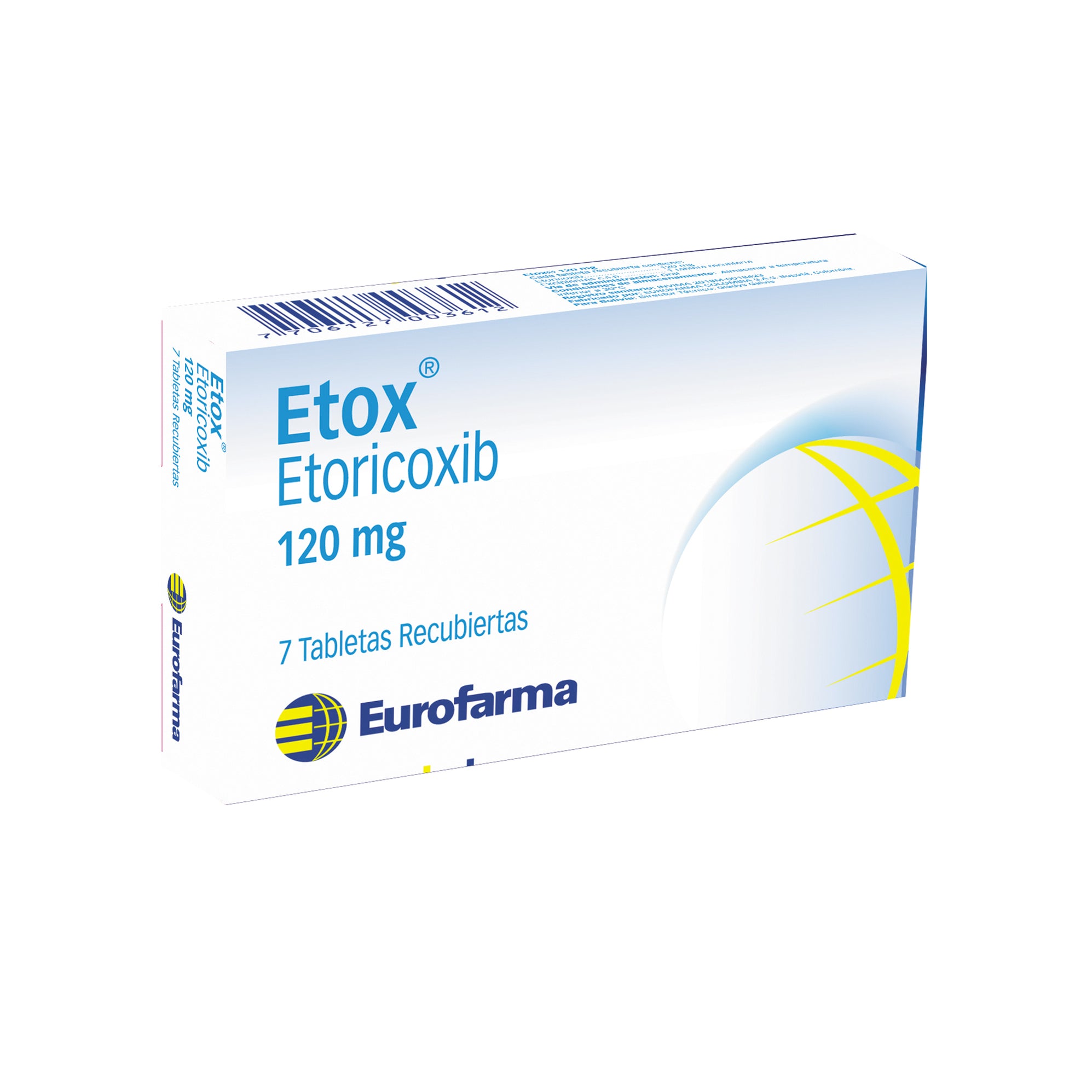 Etox 120Mg Etoricoxib X 7 Tabletas— Farmacorp