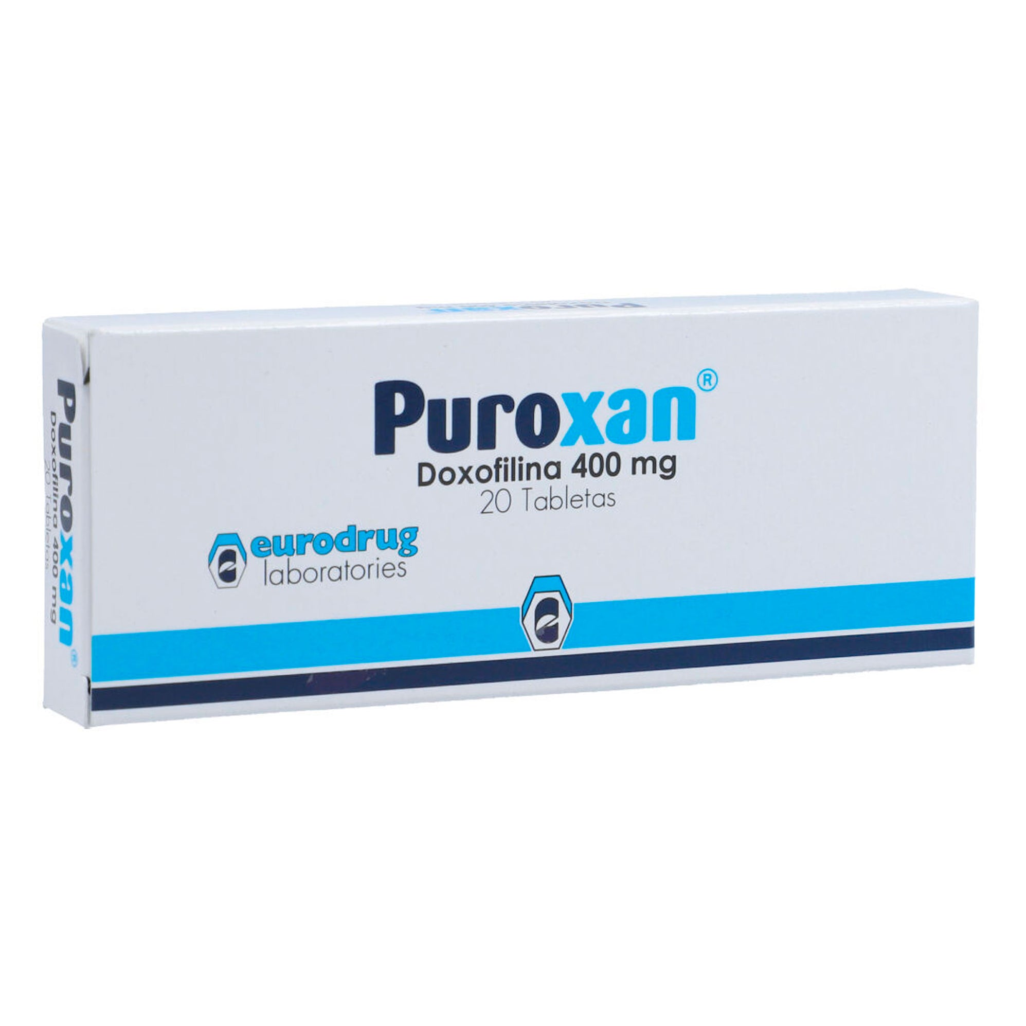 Puroxan Doxofilina 400mg | Broncodilatador— Farmacorp