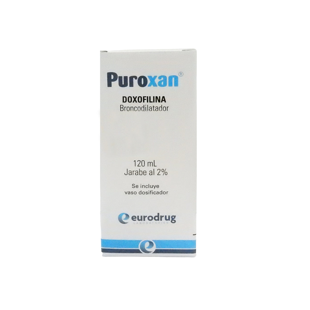 Jarabe Puroxan Doxofilina 100mg/5ml 120ml— Farmacorp