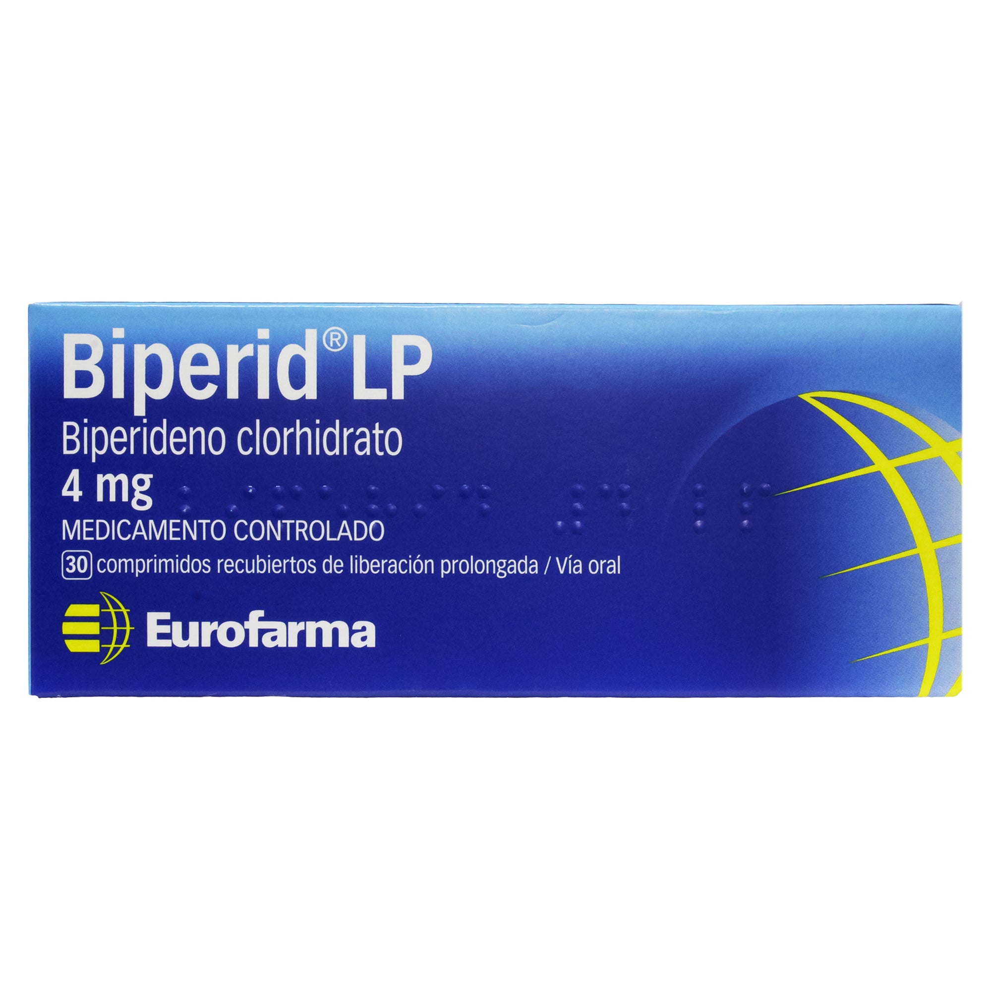 Biperid Lp 4Mg Biperideno X Tableta— Farmacorp