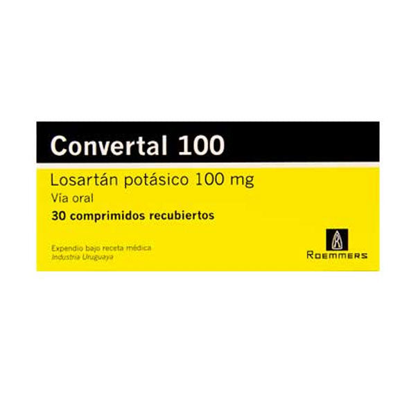 Convertal Losartan 100Mg X Tableta— Farmacorp