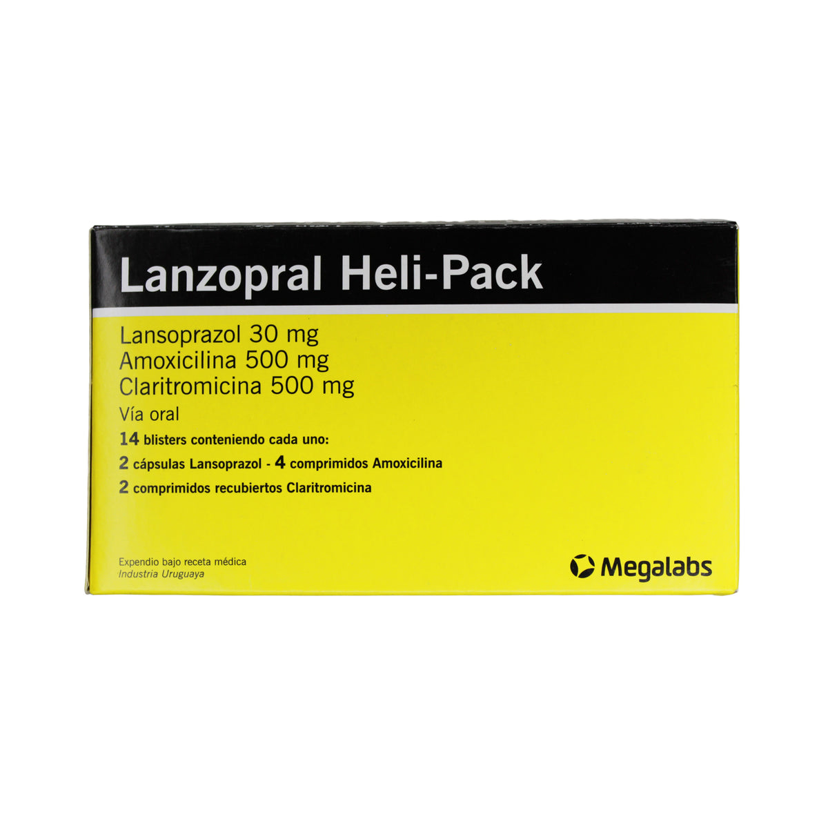 Lanzopral Heli Pack Lansoprazol Amoxicilina Claritromicina X 14 Blíste ...