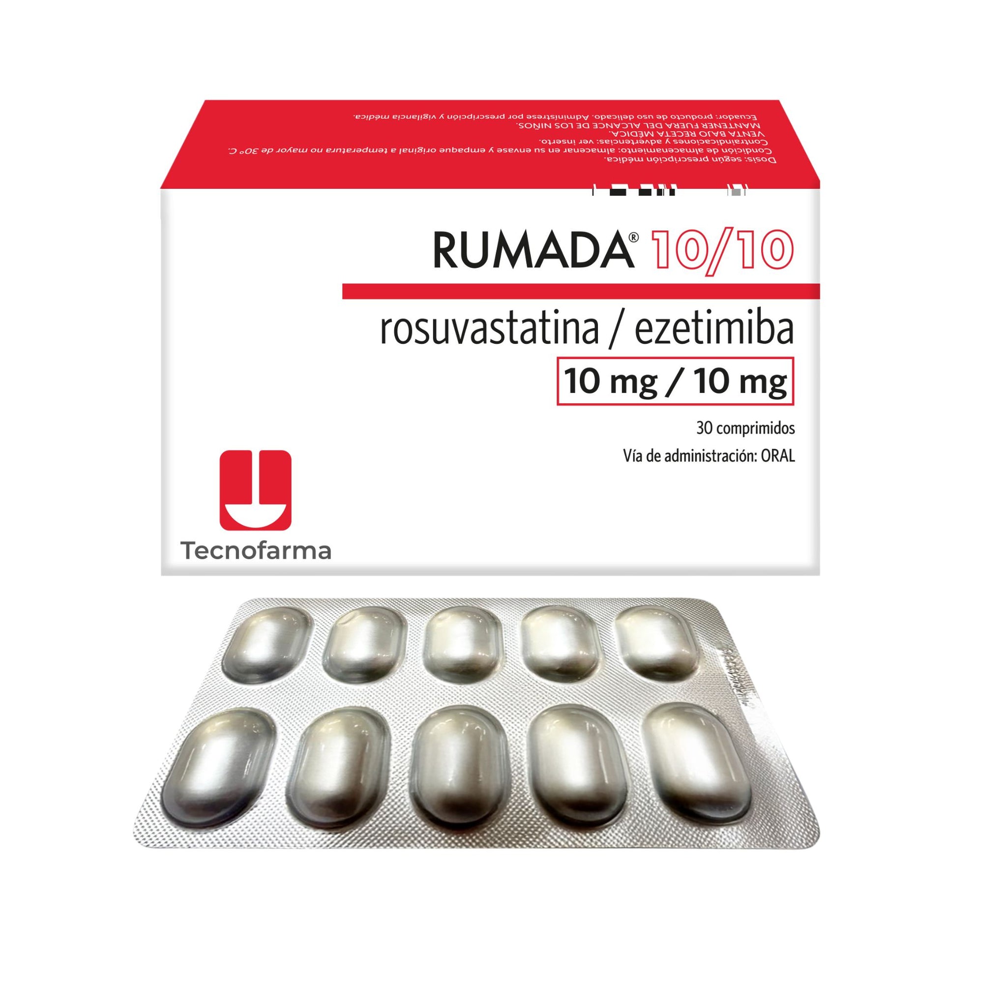 Rumada 10/10Mg Rosuvastatina Ezetimiba X Comprimido— Farmacorp