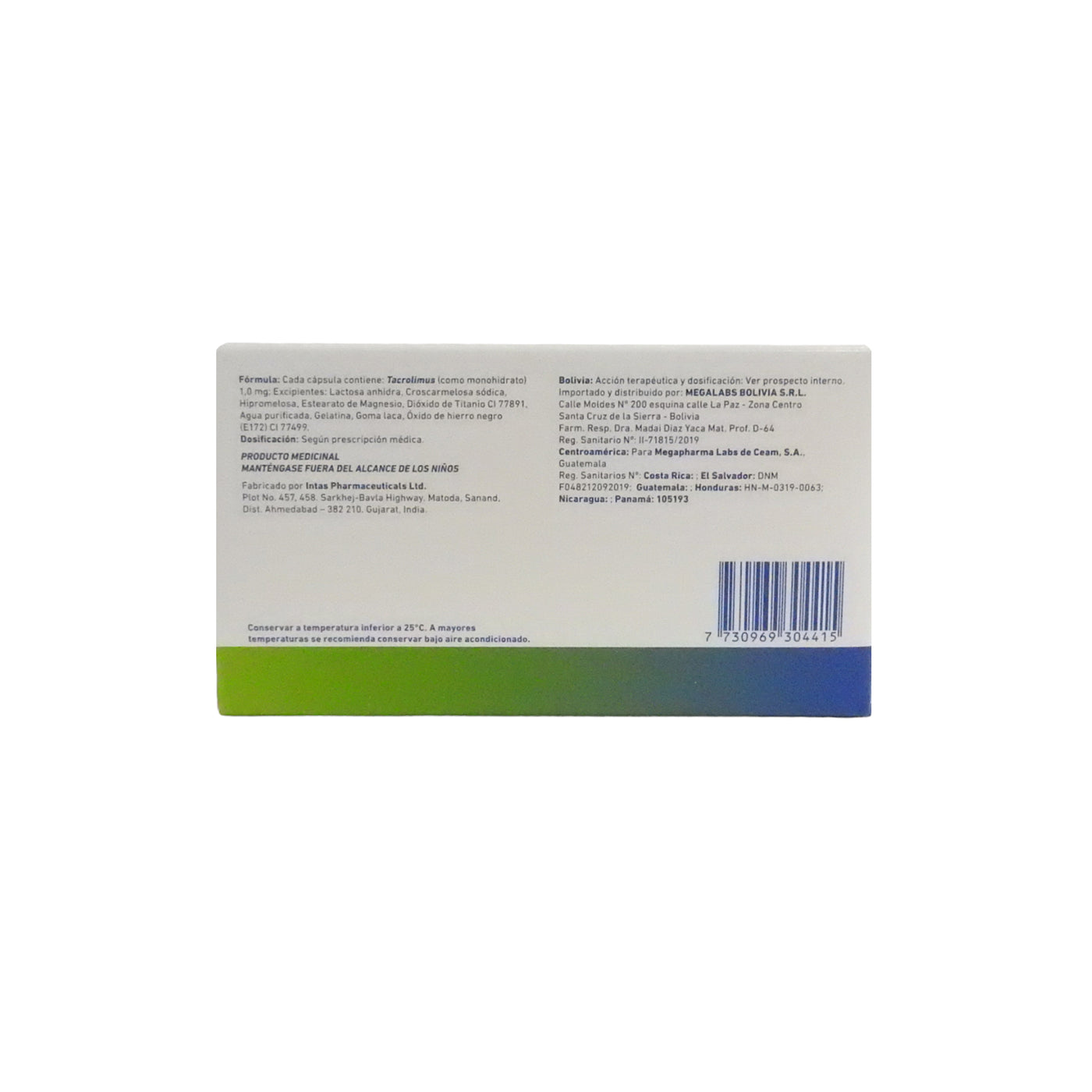 Cimeris Tacrolimus 1Mg X Capsula— Farmacorp