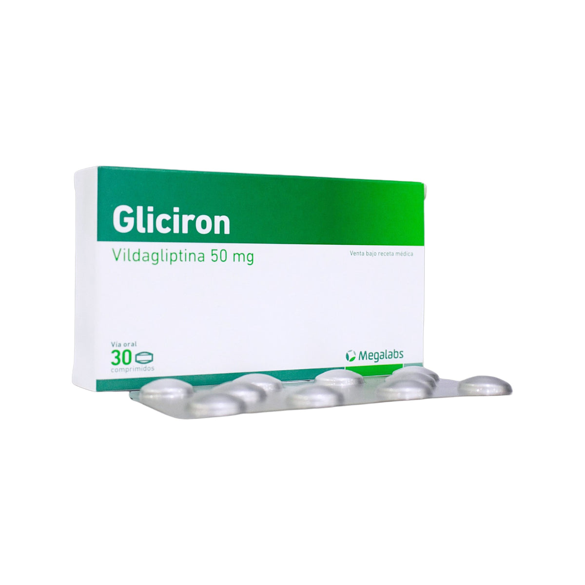 Gliciron Vildagliptina 50Mg X Comprimido Recubierto— Farmacorp