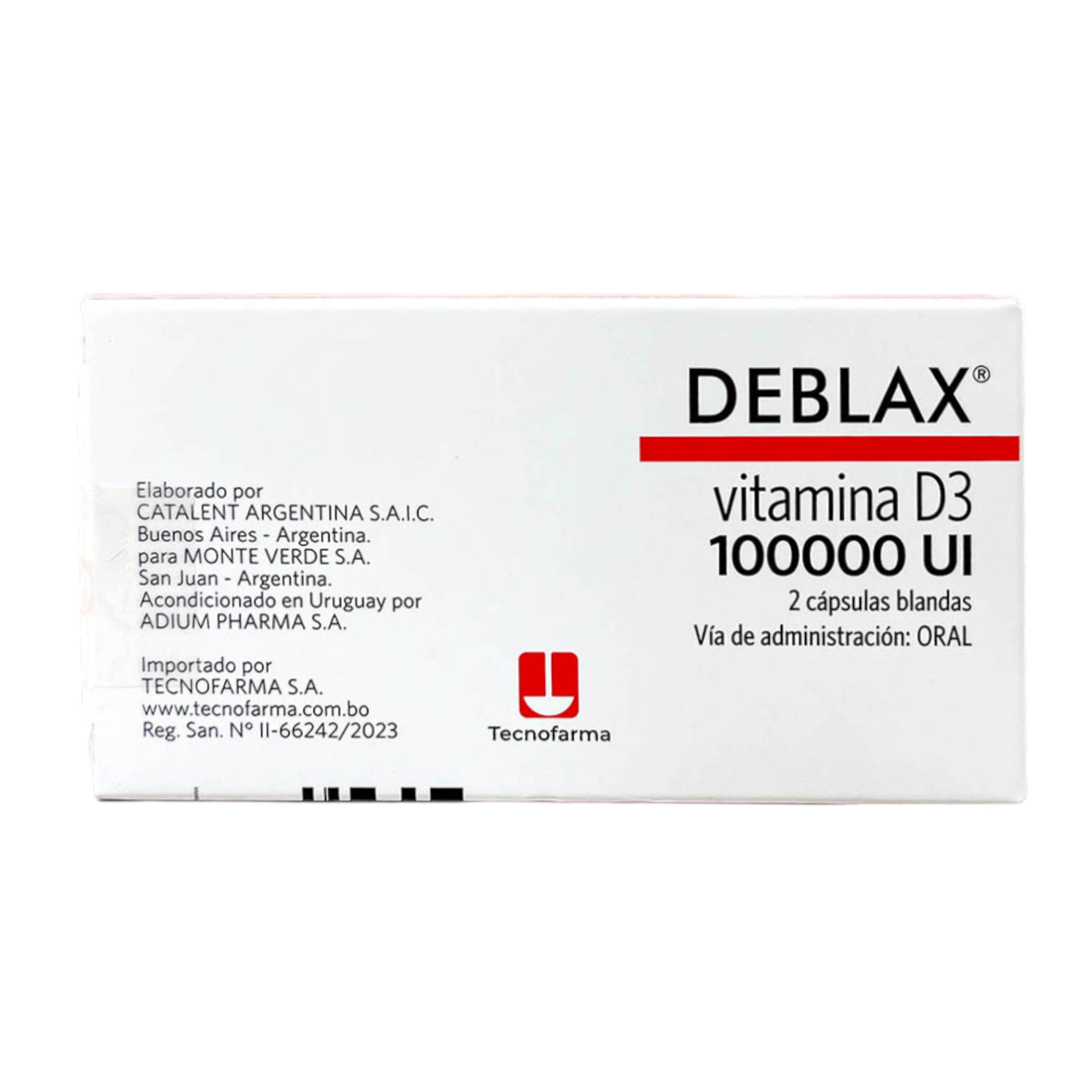 Deblax Vitamina D3 100000UI | 2 Cápsulas— Farmacorp