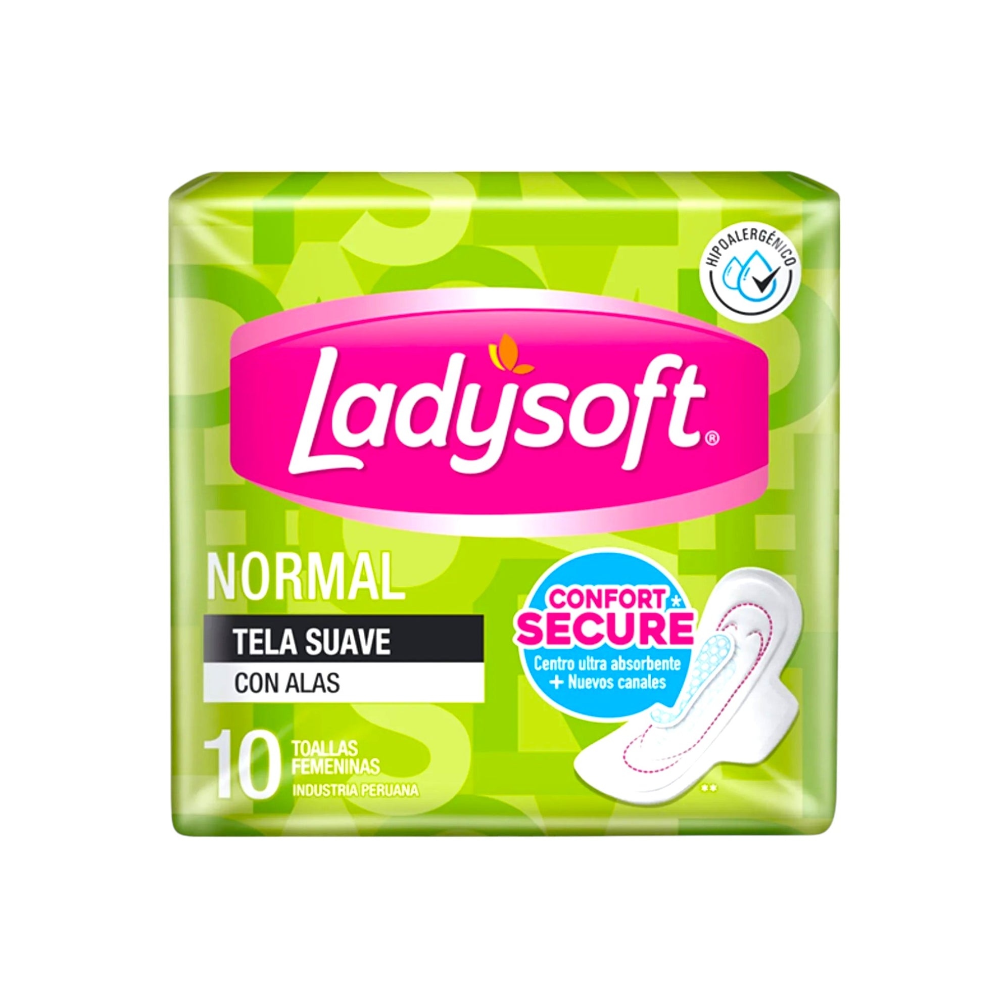 Toallitas Ladysoft Normal con Alas x10 - Confort Diario— Farmacorp