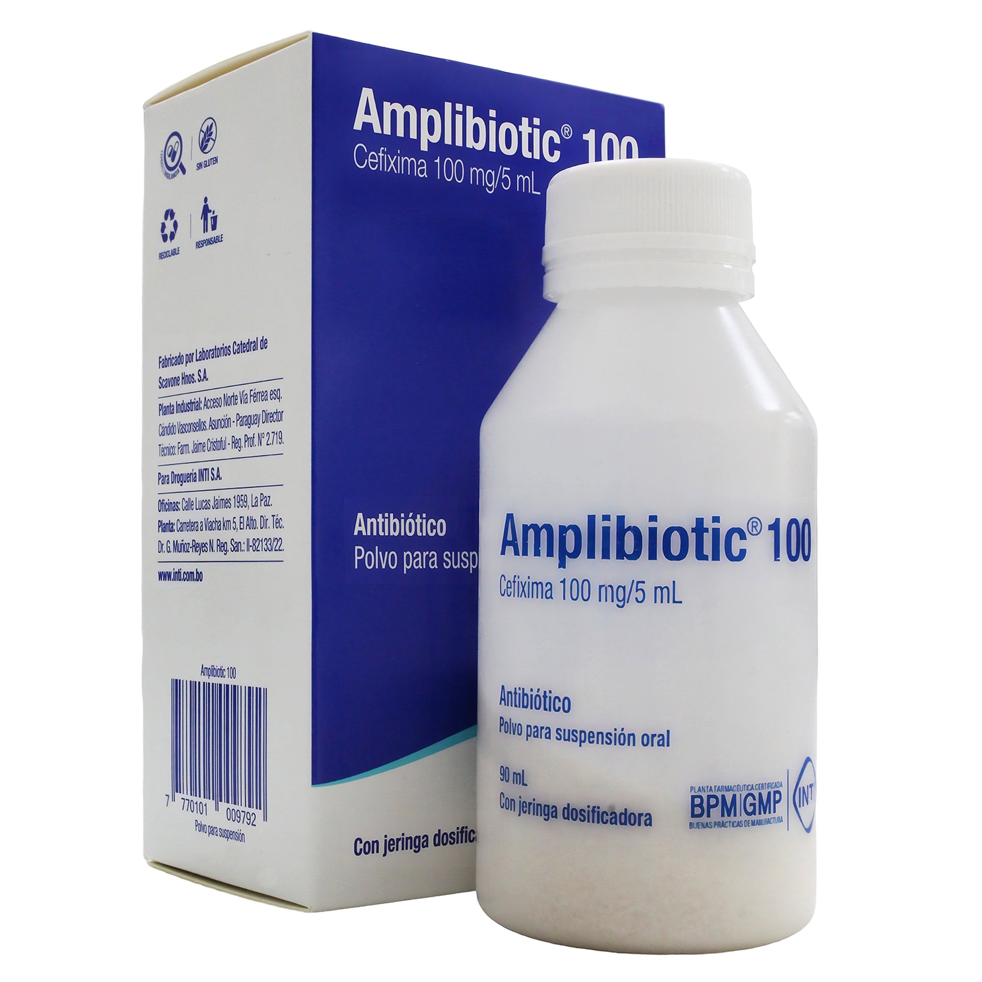 Amplibiotic 100Mg 5Ml Suspencion Cefixima X 90Ml— Farmacorp
