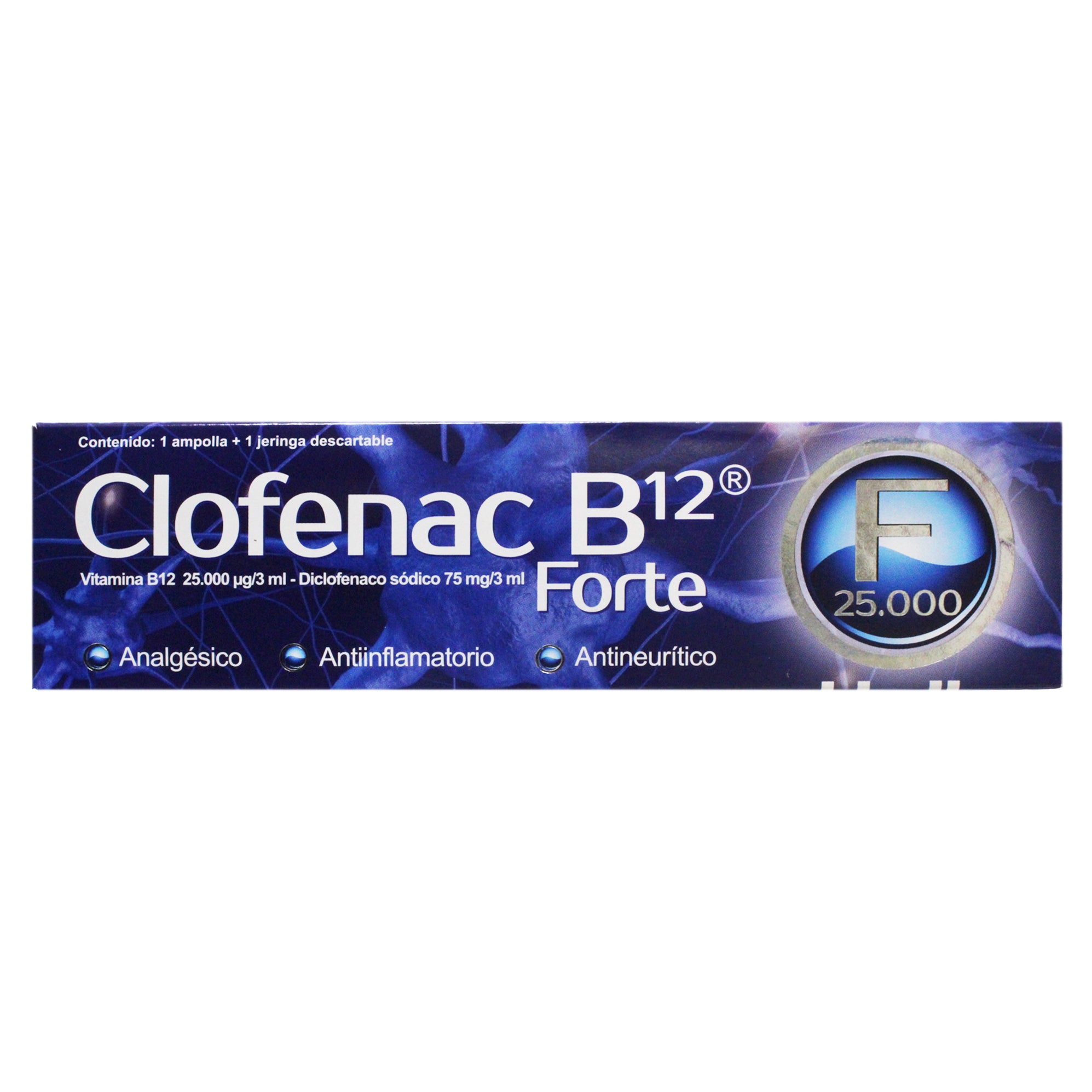 Clofenac B12 Forte Con Vitamina B12 Y Diclofenaco Sodico X Ampolla ...