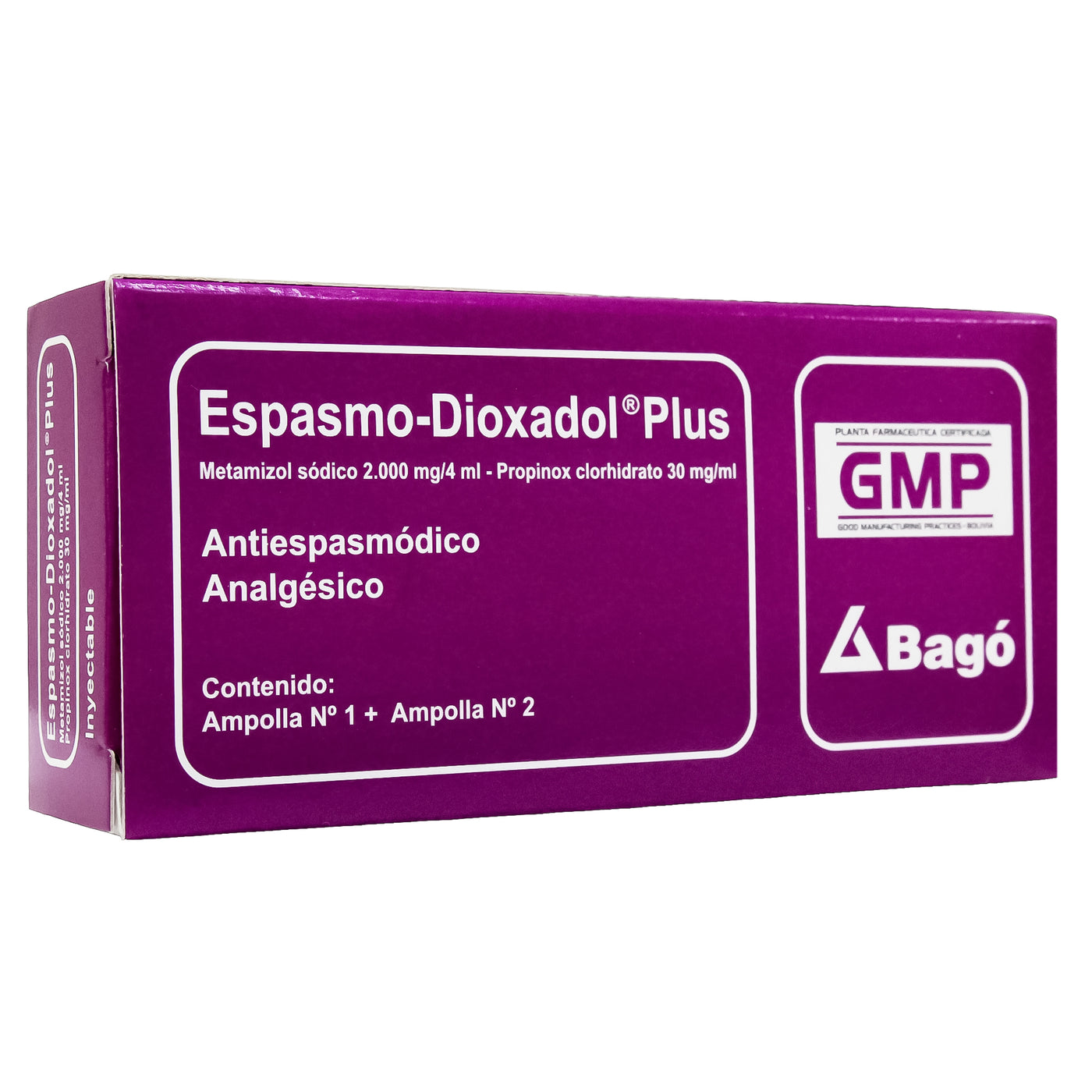 Espasmo Dioxadol Plus X Ampolla— Farmacorp
