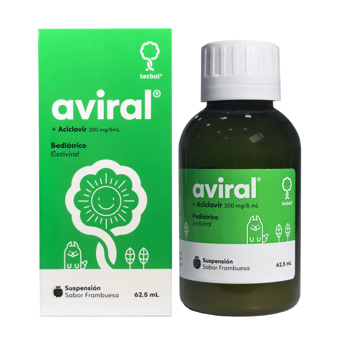 Aviral 200Mg 5Ml Suspension X 62.5Ml Aciclovir— Farmacorp