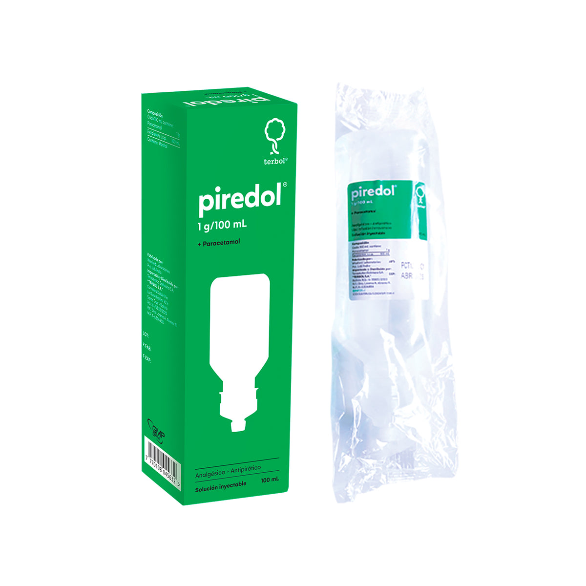 Piredol 1G Iv Solucion P Inf X 100Ml Paracetamol— Farmacorp