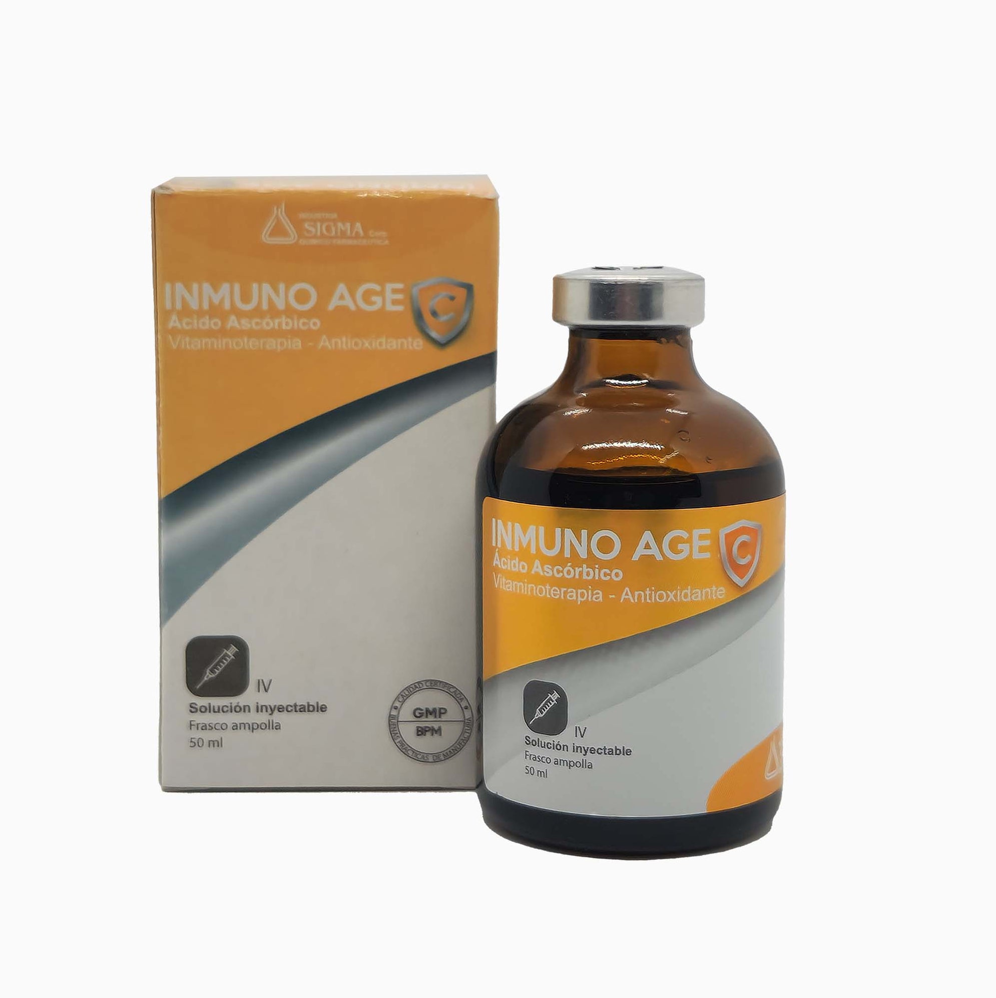 Vitamina C Inmuno Age C 7.5G Intravenoso Frasco Ampolla X 50Ml— Farmacorp