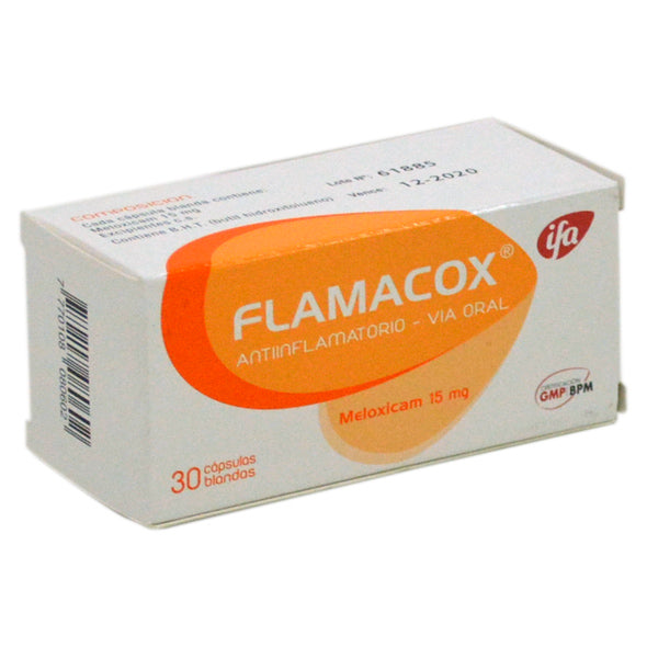 Flamacox 15Mg Meloxicam X Capsula Blanda— Farmacorp
