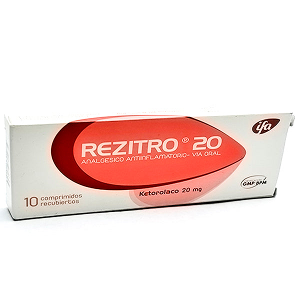 Rezitro 20Mg Ketorolaco X Tableta— Farmacorp