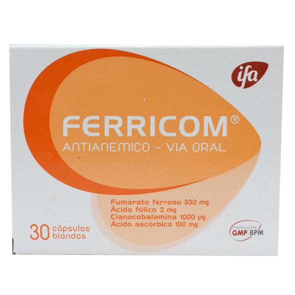 Ferricom X Capsula Blanda— Farmacorp