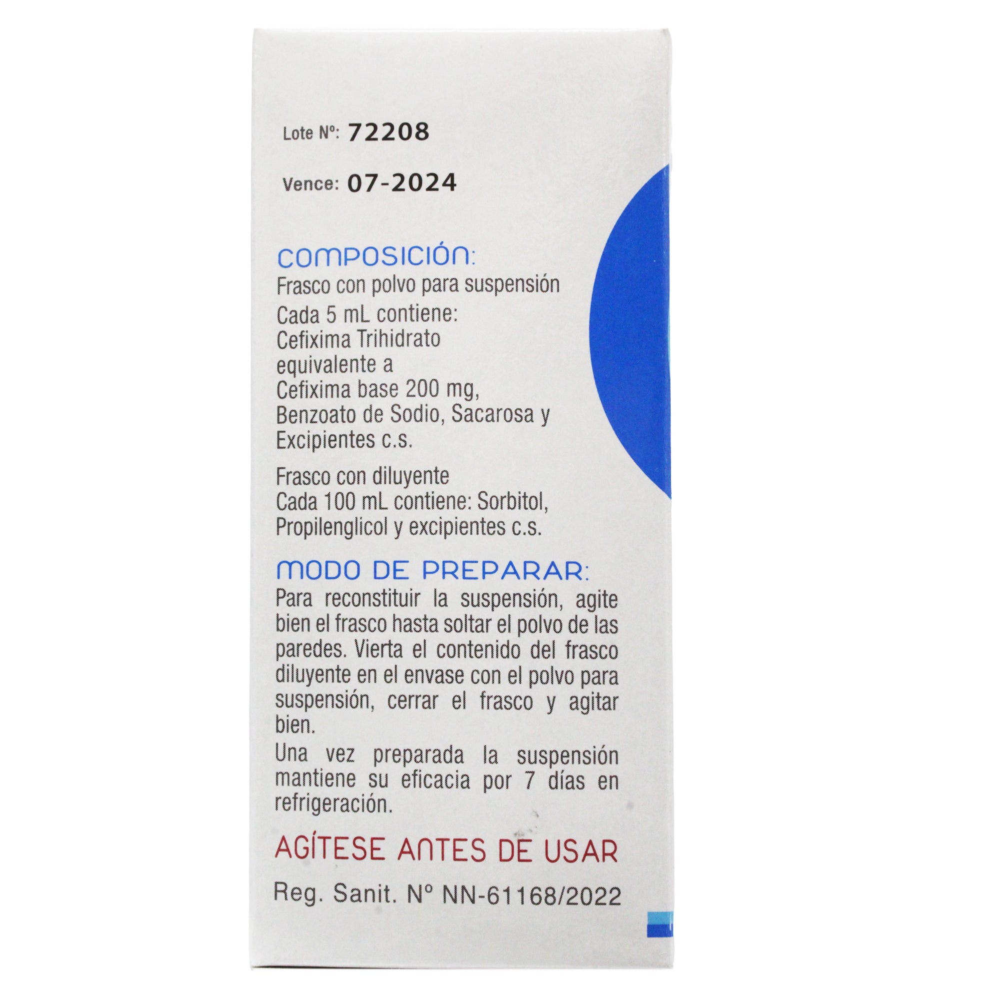 Cefabiotic 200Mg 5Ml Susp X 50Ml Cefixima— Farmacorp