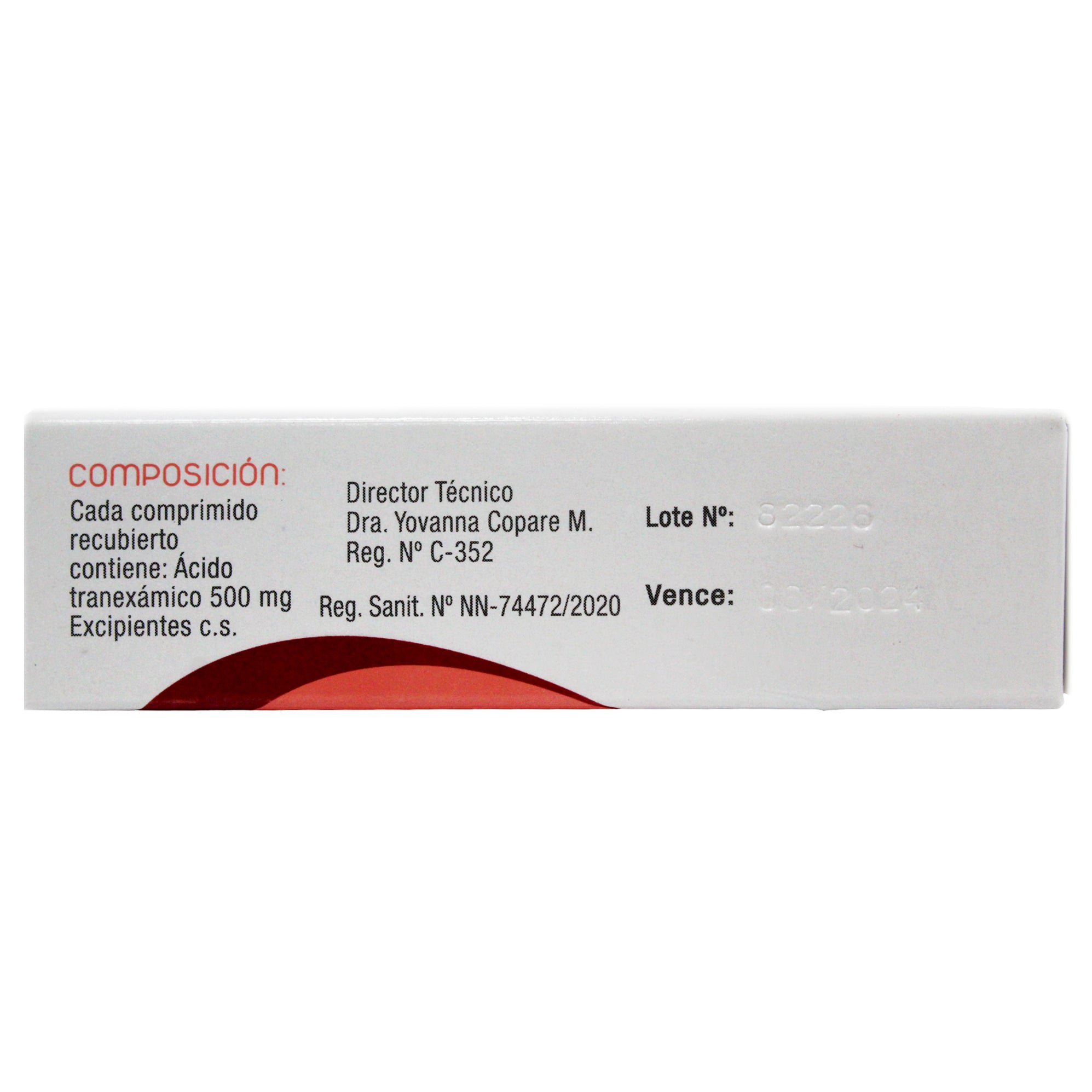 Retinox Acido Tranexamico 500Mg X Tableta— Farmacorp