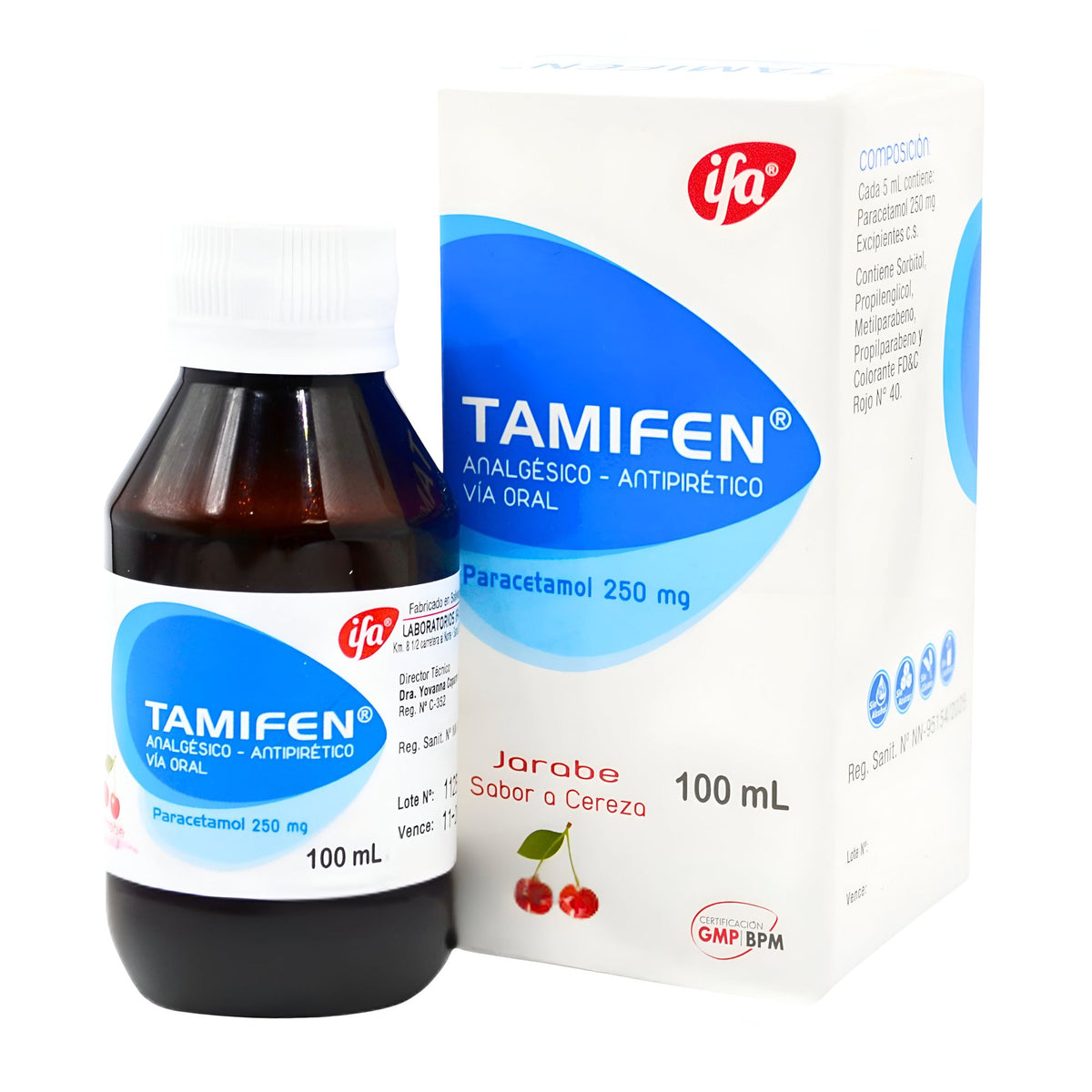 Tamifen 250Mg/5Ml Paracetamol Jarabe X 100Ml— Farmacorp