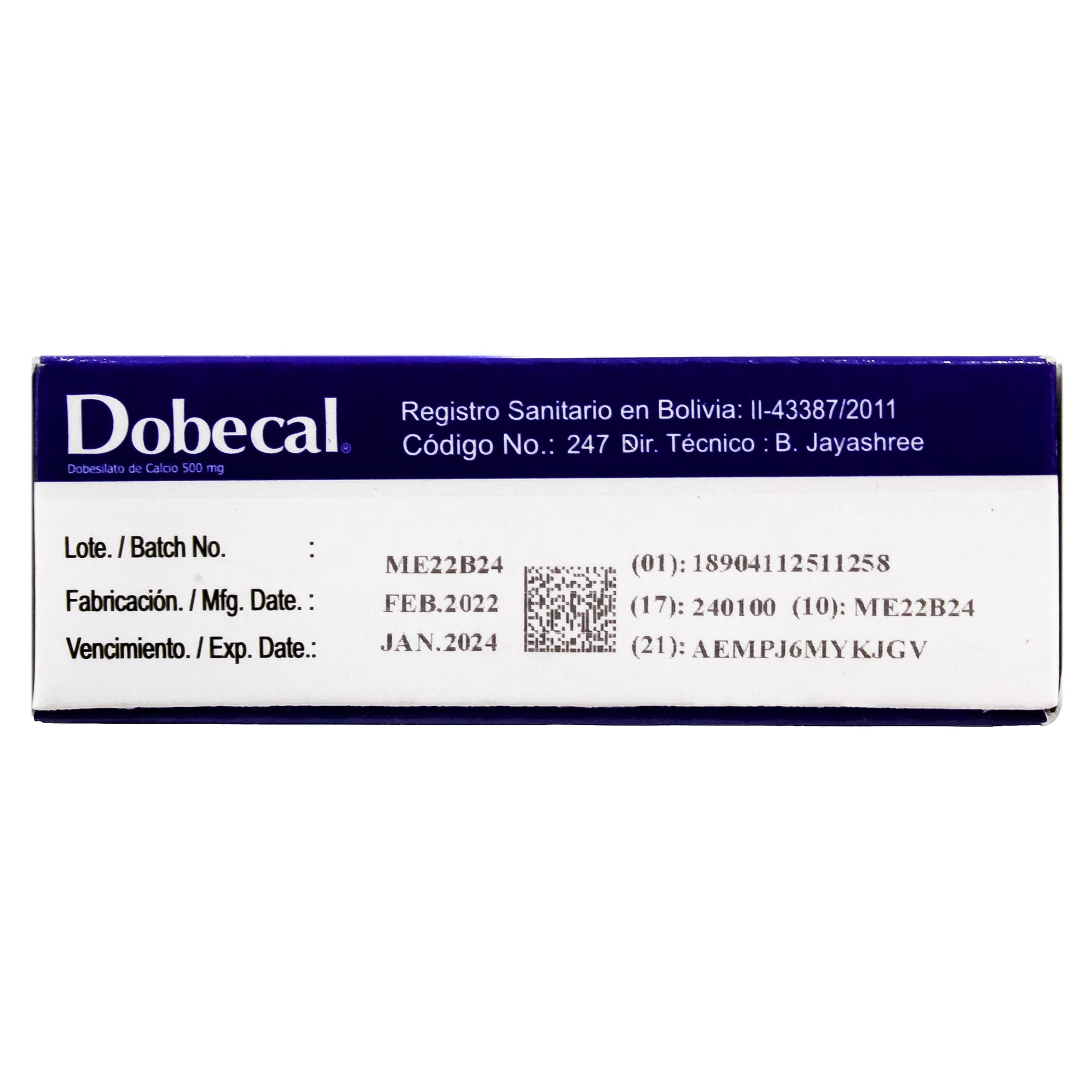 Dobecal 500Mg Dobesilato Calcio X Capsula— Farmacorp