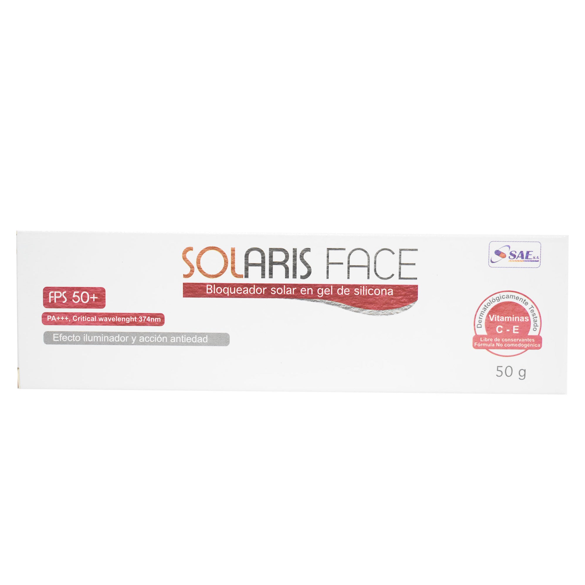 Solaris Face Bloqueador Solar Fps 50+ Gel X 50G— Farmacorp