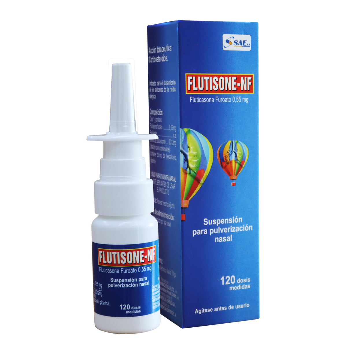 Flutiose - Nf 0.55Mg Fluticasona Nasal X 120 Dosis— Farmacorp