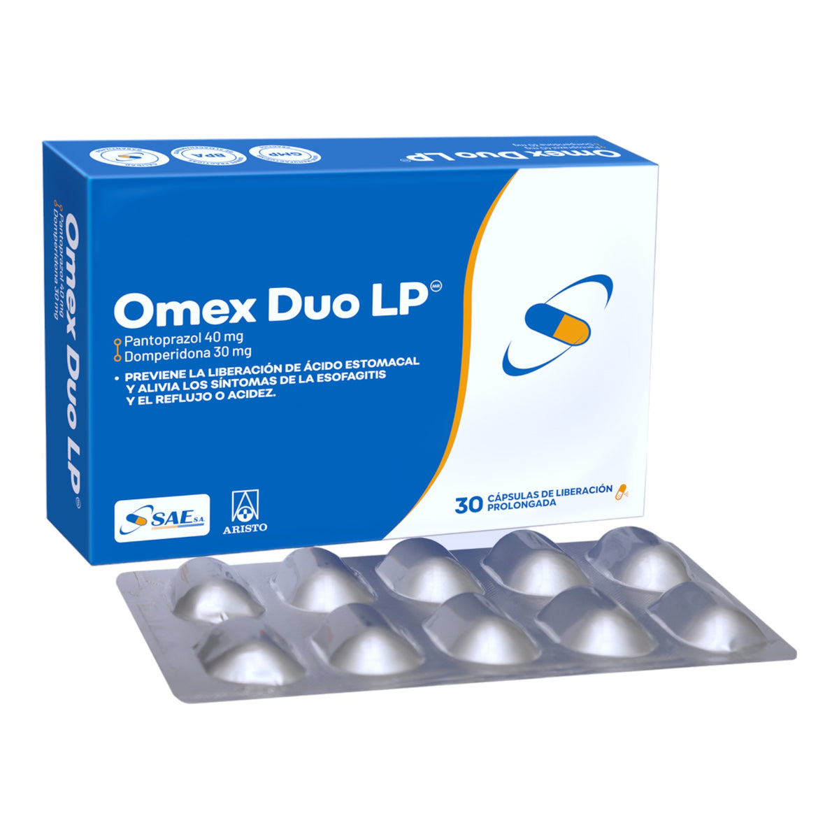 Omex Duo Lp Pantoprazol / Domperidona X Cápsula Liberación Prolongada ...