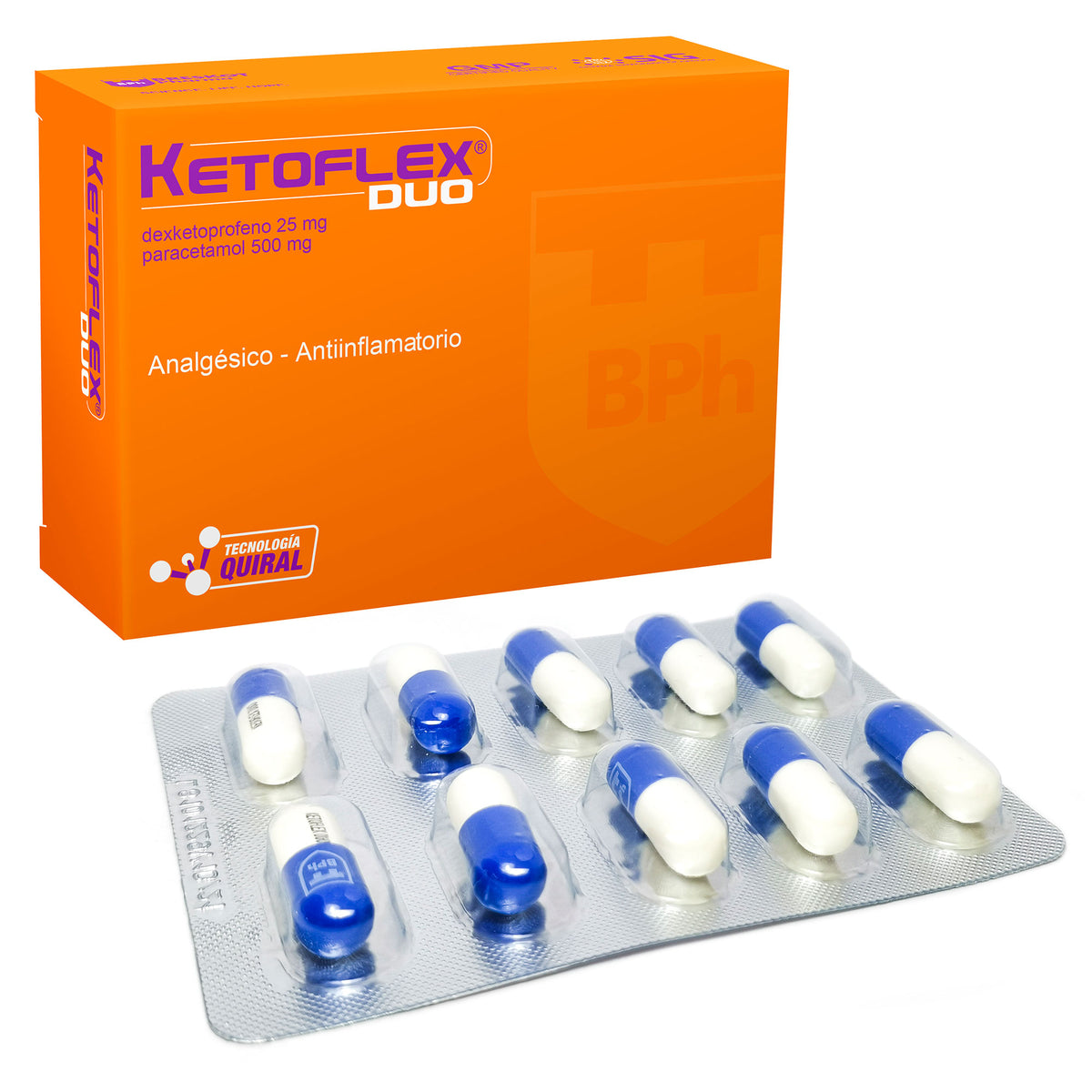 Ketoflex Duo Dexketoprofeno 25Mg Y Paracetamol 500Mg X Capsula— Farmacorp
